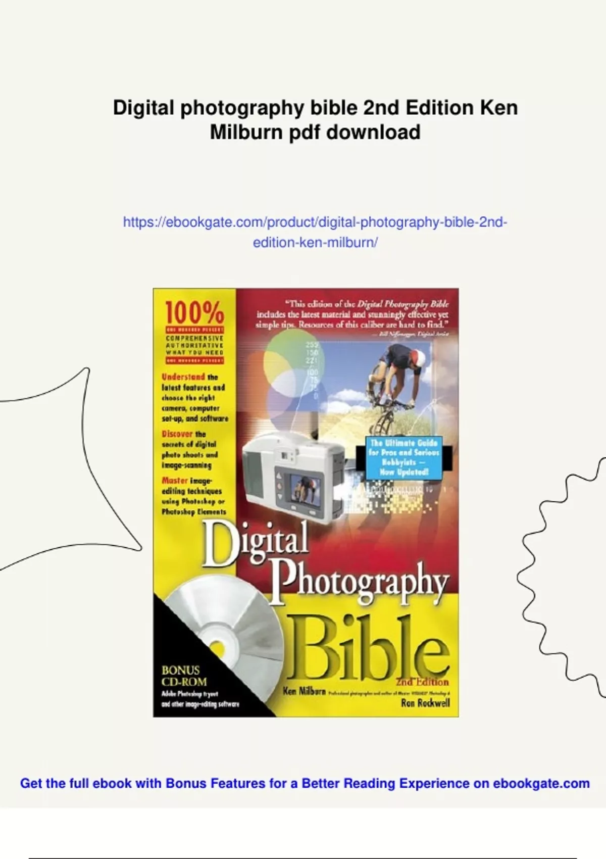 Summary Digital photography bible 2nd Edition Ken Milburn - Digital ...