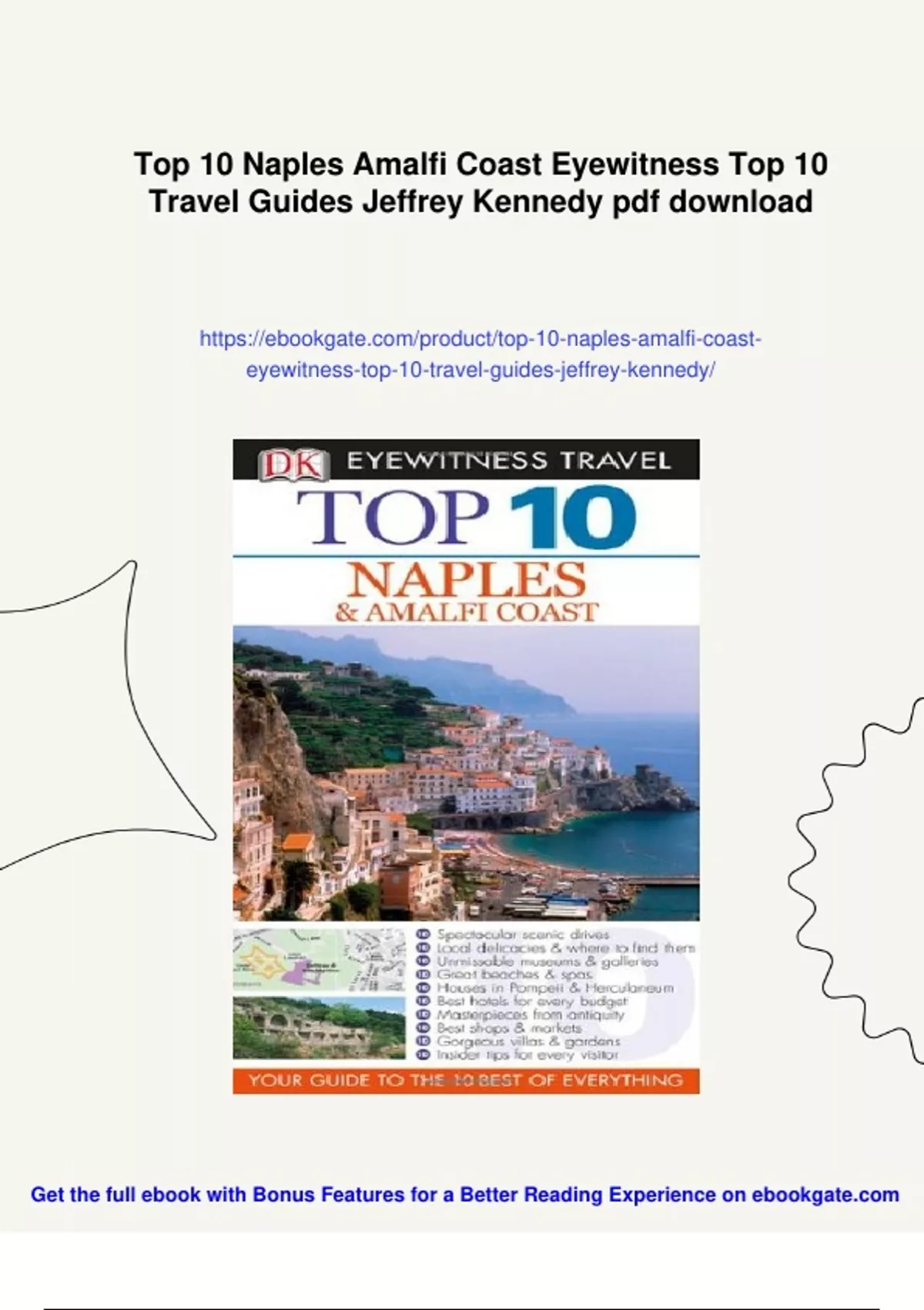 Summary Top 10 Naples Amalfi Coast Eyewitness Top 10 Travel Guides ...