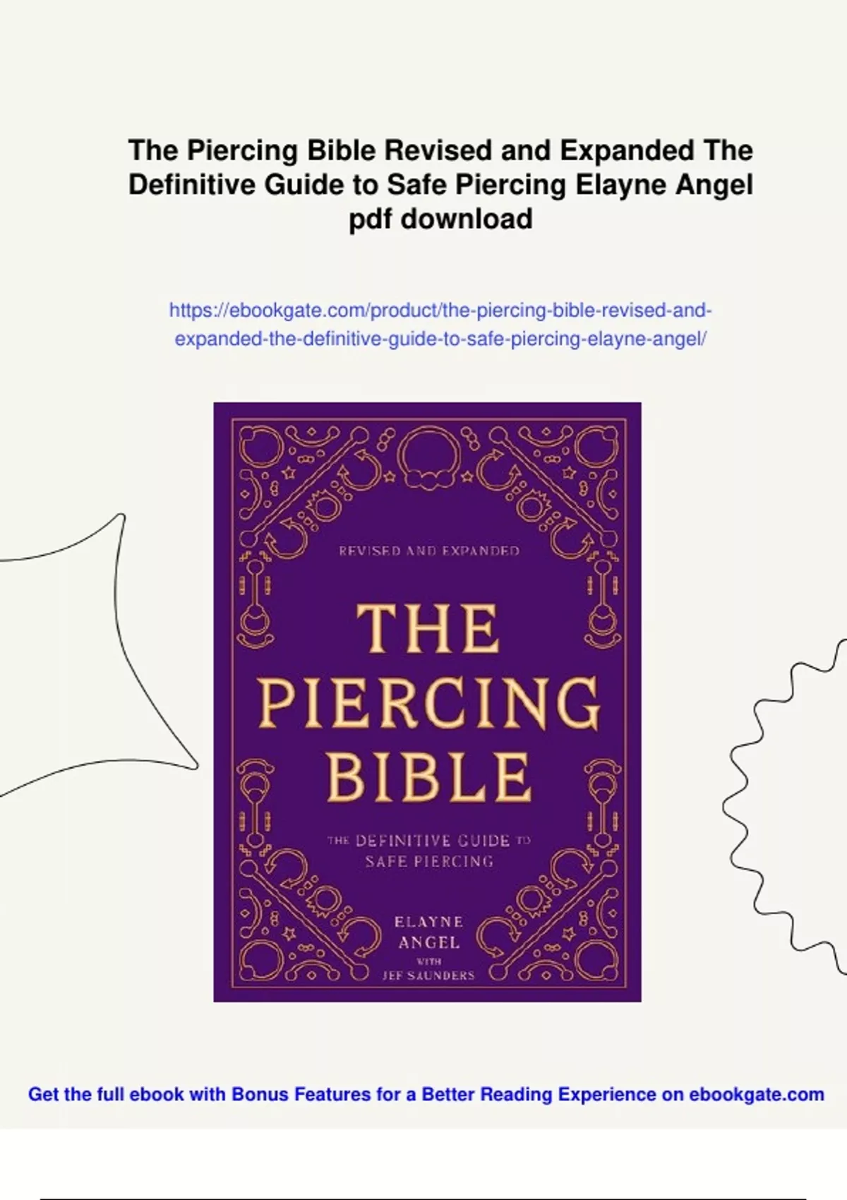 Summary The Piercing Bible Revised and Expanded The Definitive Guide to ...