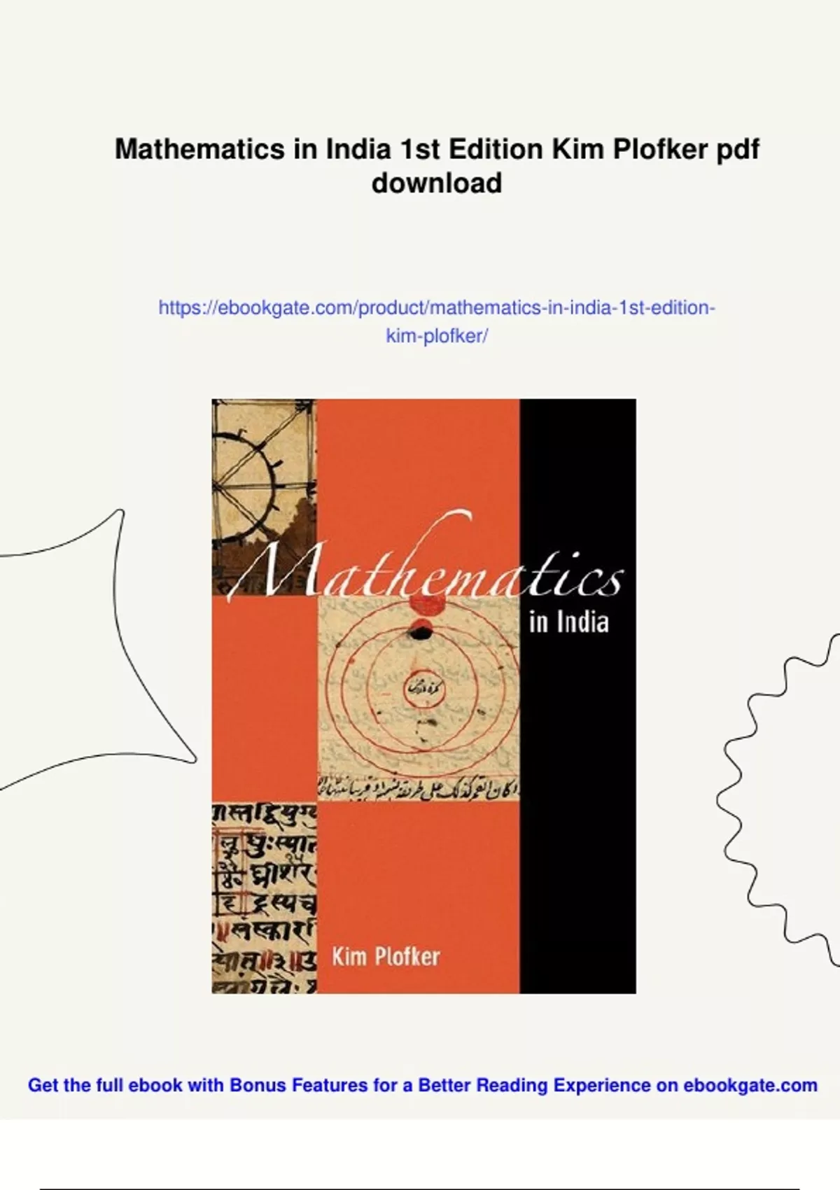Summary Mathematics in India 1st Edition Kim Plofker - Instant Download ...