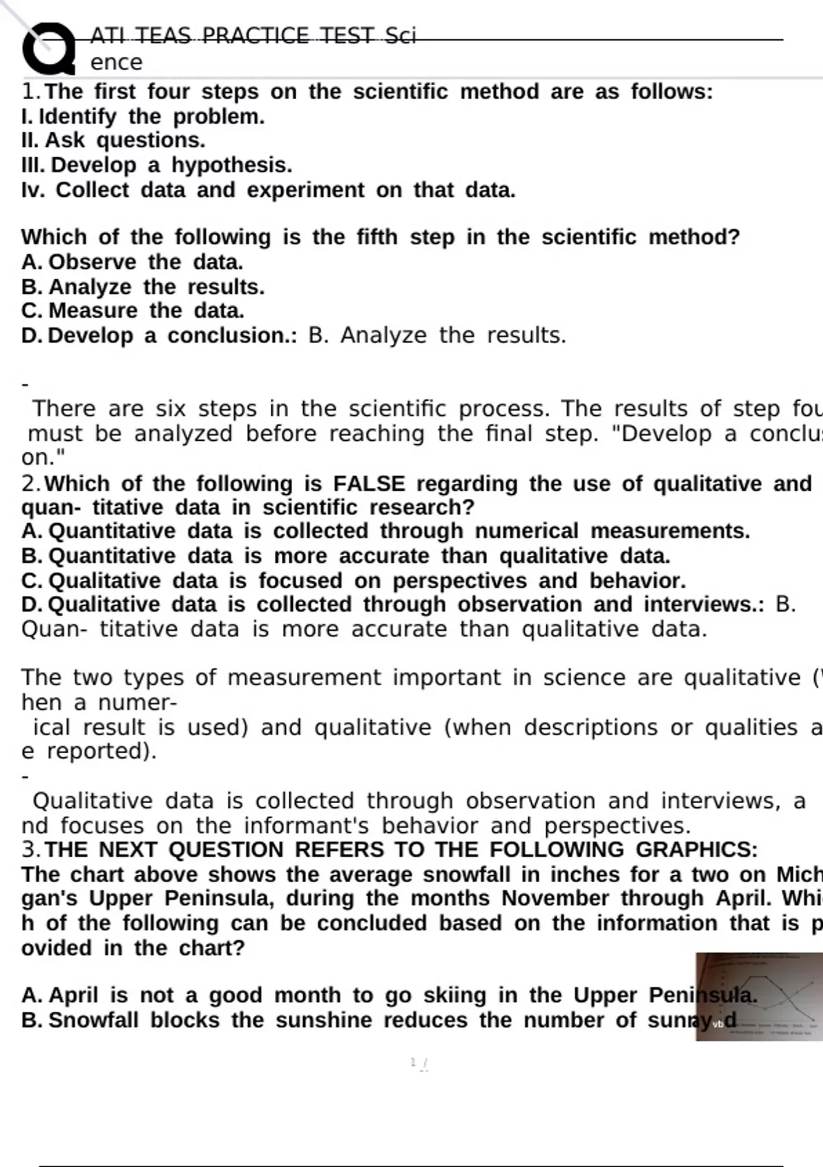 ATI TEAS PRACTICE TEST Science - ATI TEAS 7 - Stuvia US