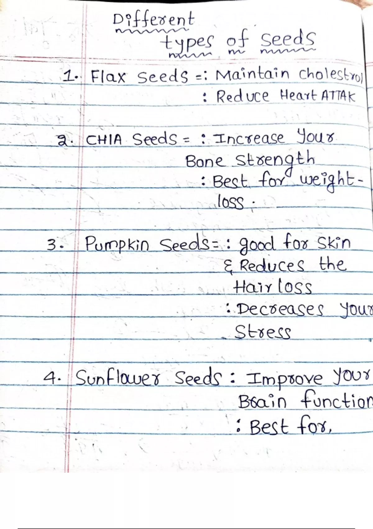 Summary Different types of seeds - Science - Stuvia US