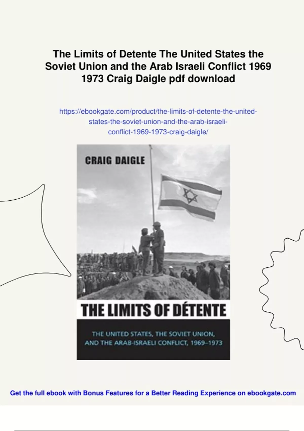 Summary The Limits of Detente The United States the Soviet Union and ...