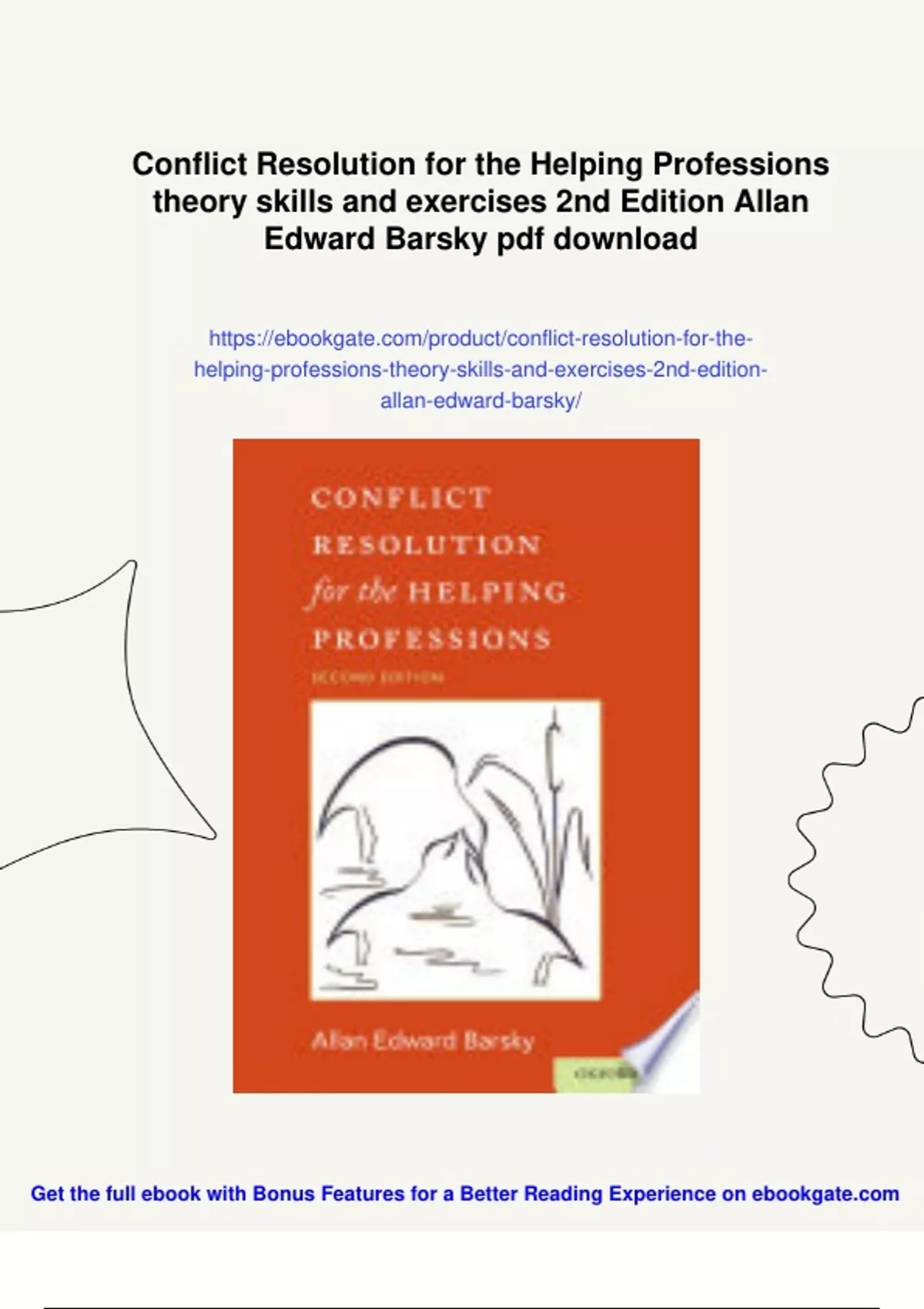 Summary Conflict Resolution for the Helping Professions theory skills ...