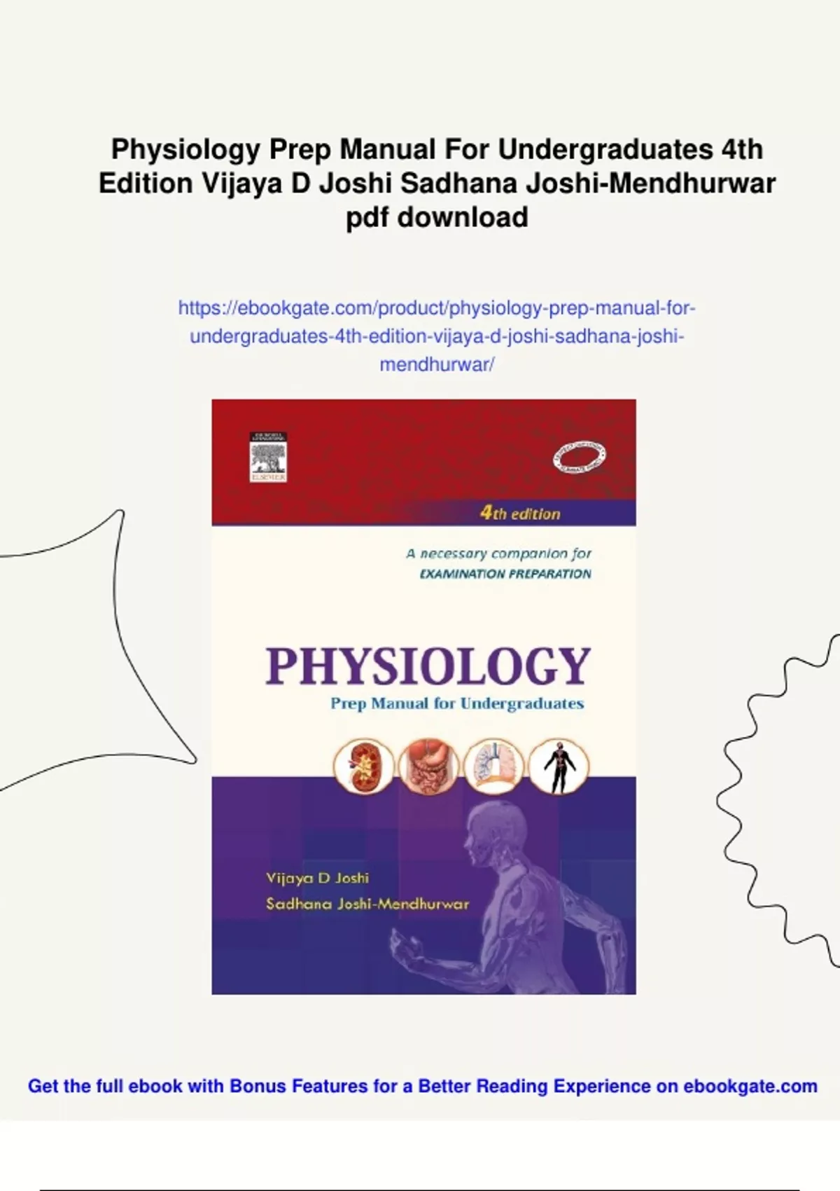Summary Physiology Prep Manual For Undergraduates 4th Edition Vijaya D ...