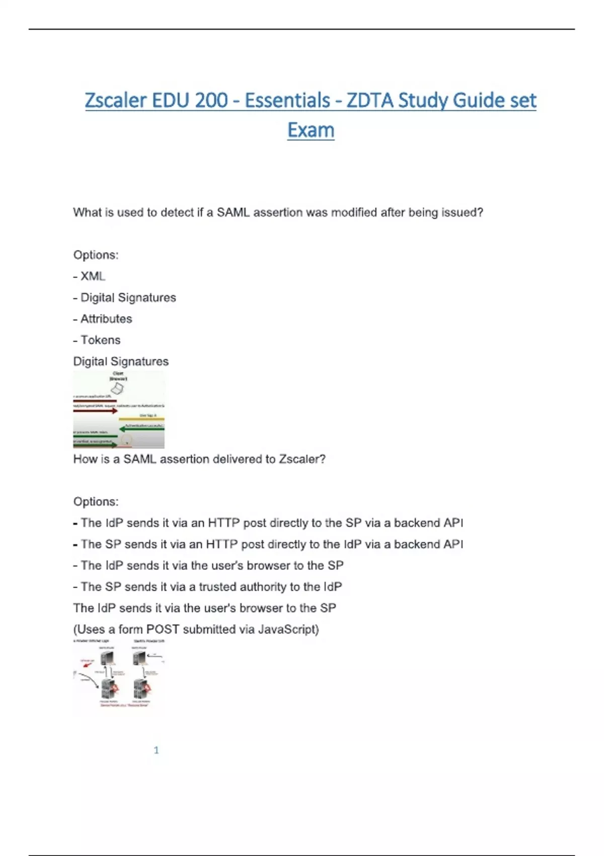 Zscaler EDU 200 - Essentials - ZDTA Study Guide set Exam QUESTIONS & CORRECT ANSWERS 2025/ 2026 ...