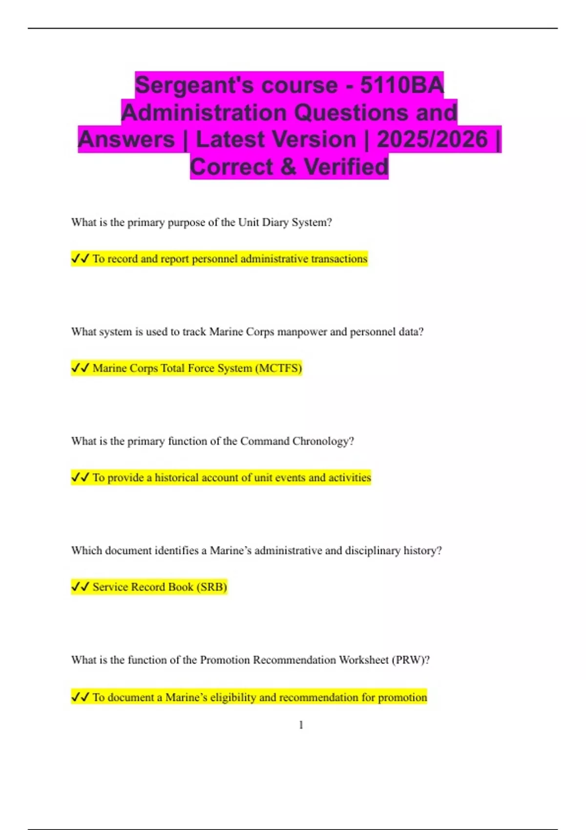 Sgts Course Training Questions and Answers | Latest Version | 2025/2026 ...