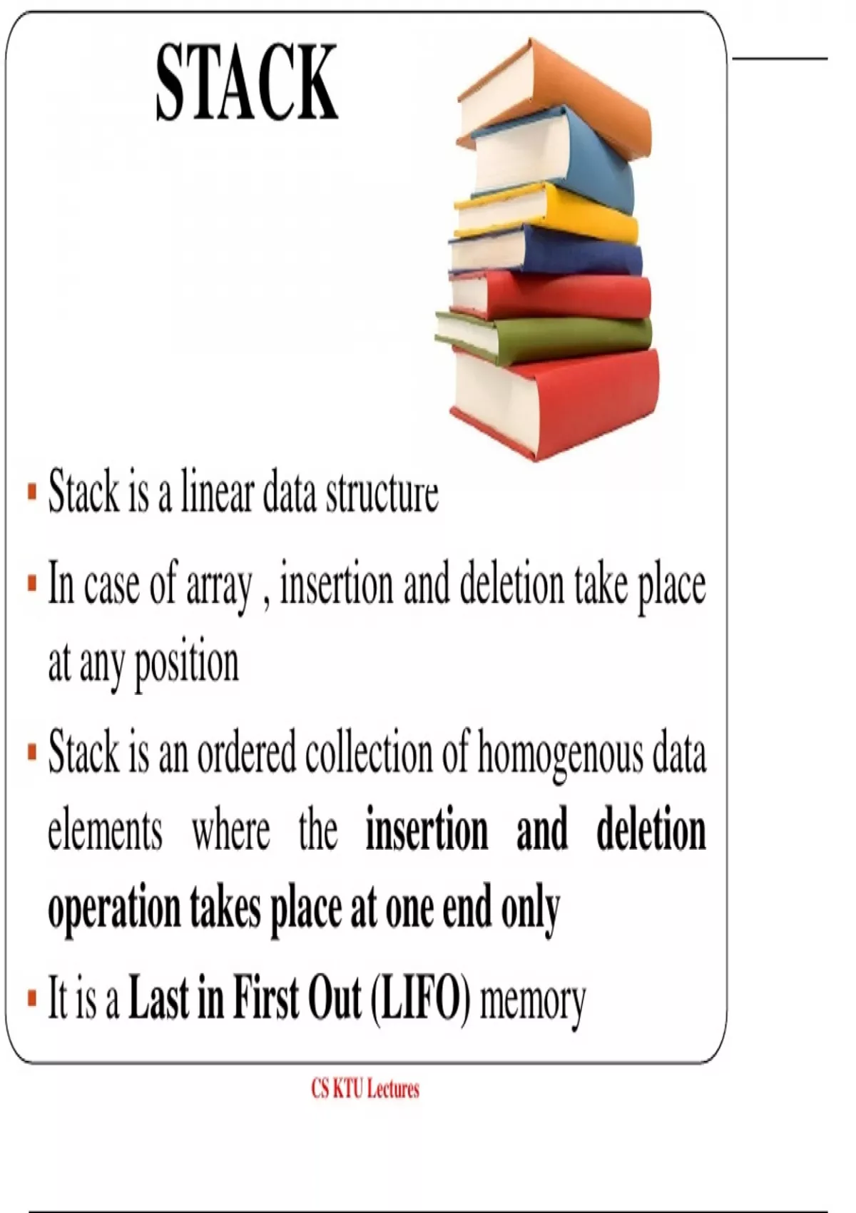 Summary KTU CSE Data Structures Notes – Stack, Applications, Circular ...