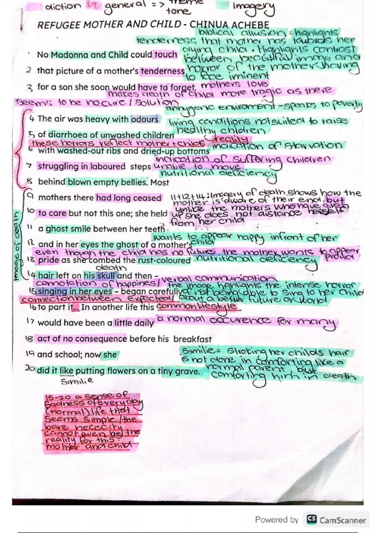 Refugee mother and child by Chinua Achebe - English Home Language ...