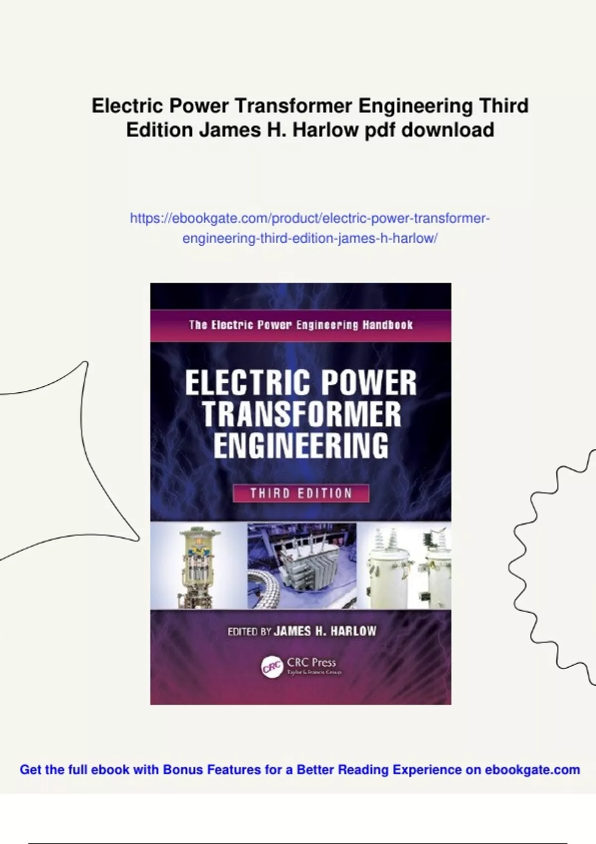 Summary Electric Power Transformer Engineering Third Edition James H. Harlow - Instant Download ...