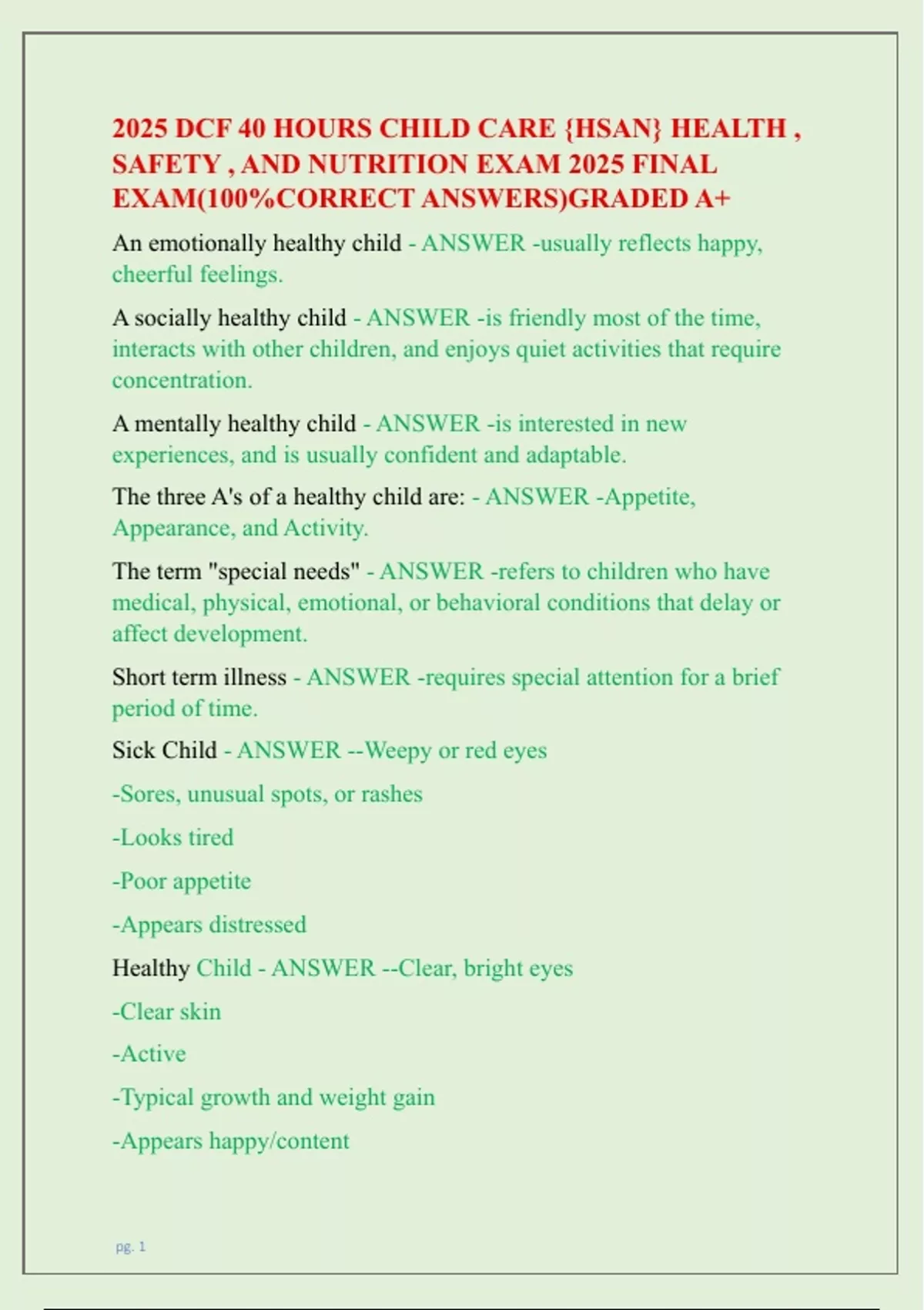 2025 DCF 40 HOURS CHILD CARE {HSAN} HEALTH , SAFETY , AND NUTRITION ...