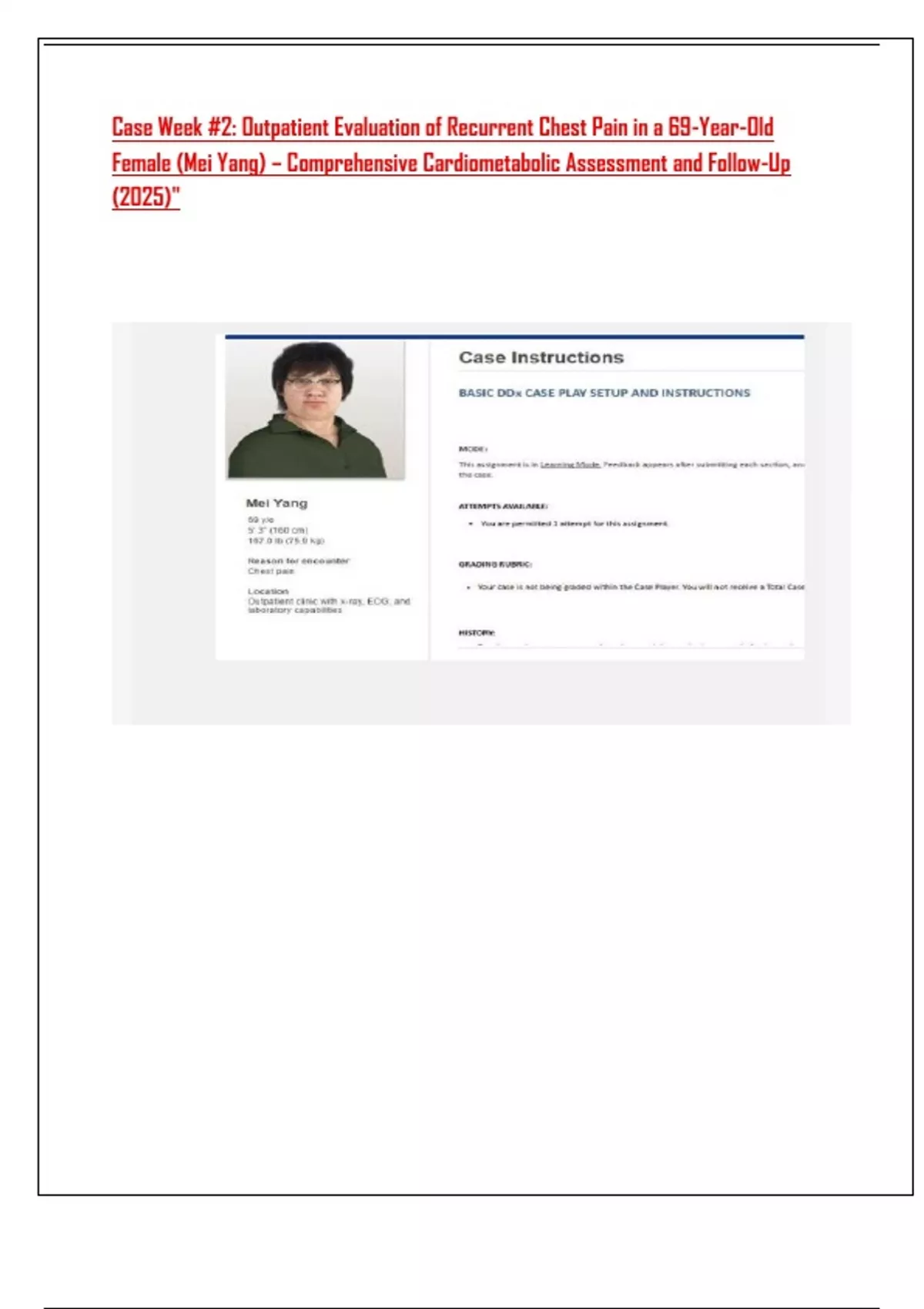 Comprehensive Assessment & Management of Low Back Pain in a 54-Year-Old ...