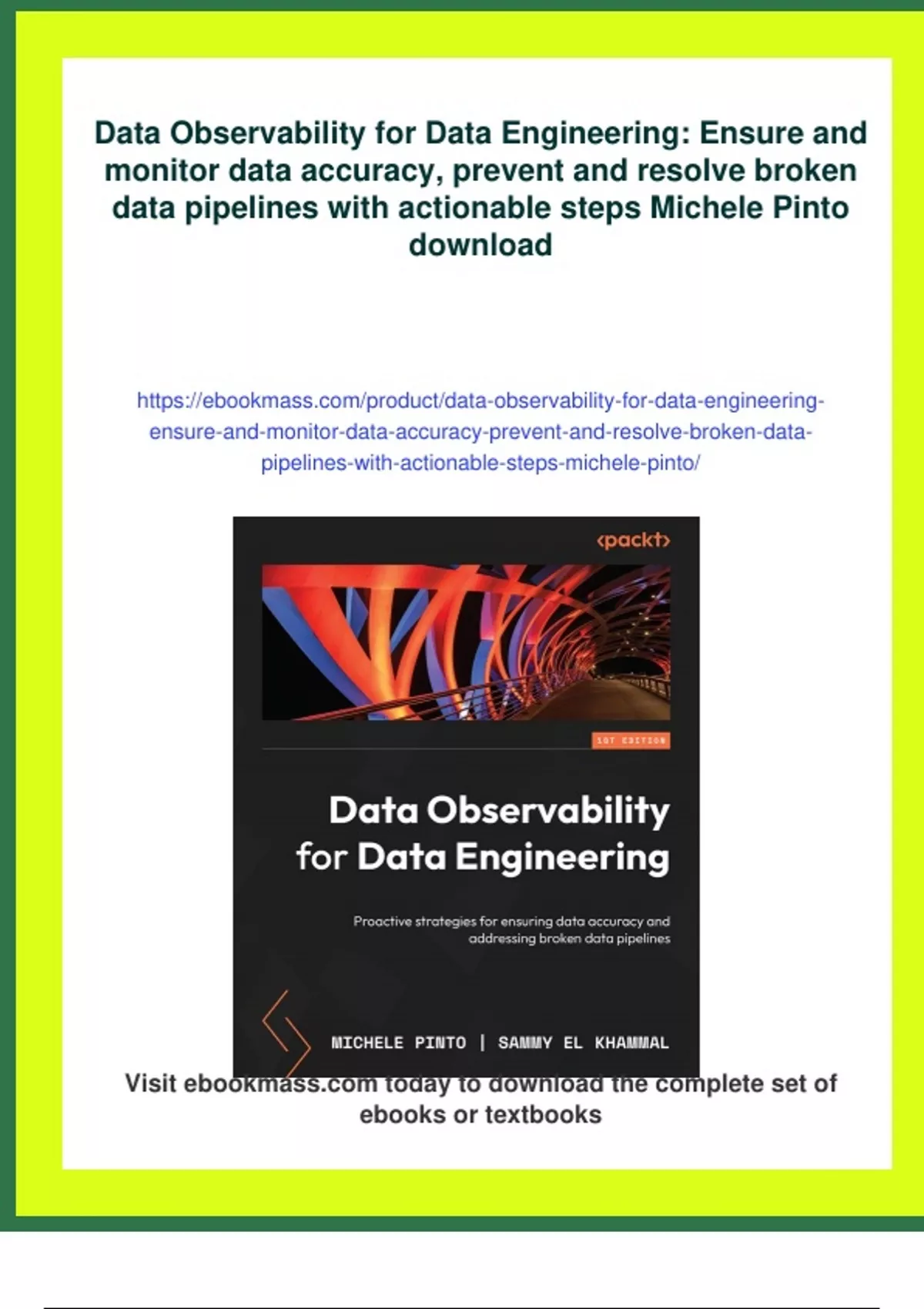 Summary Data Observability for Data Engineering: Ensure and monitor ...