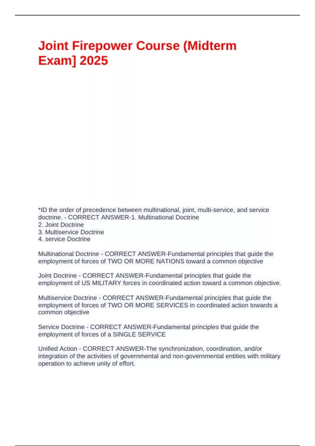 Joint Firepower Course (Midterm Exam] 2025 - Joint Firepower Course ...