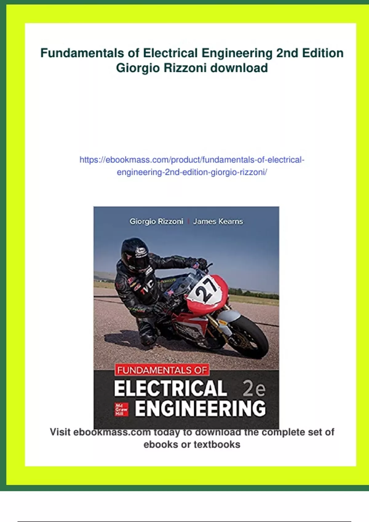 Summary Fundamentals of Electrical Engineering 2nd Edition Giorgio ...