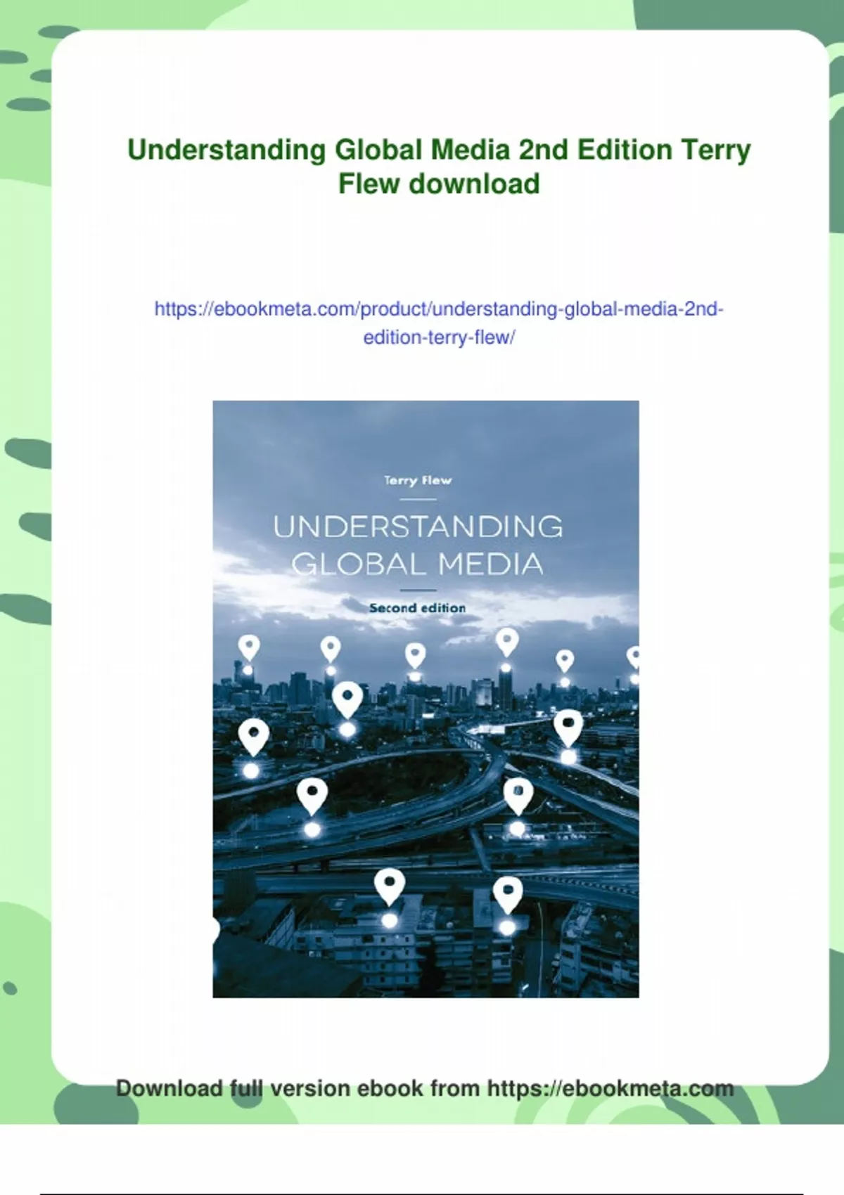 Summary Understanding Global Media 2nd Edition Terry Flew - Instant ...