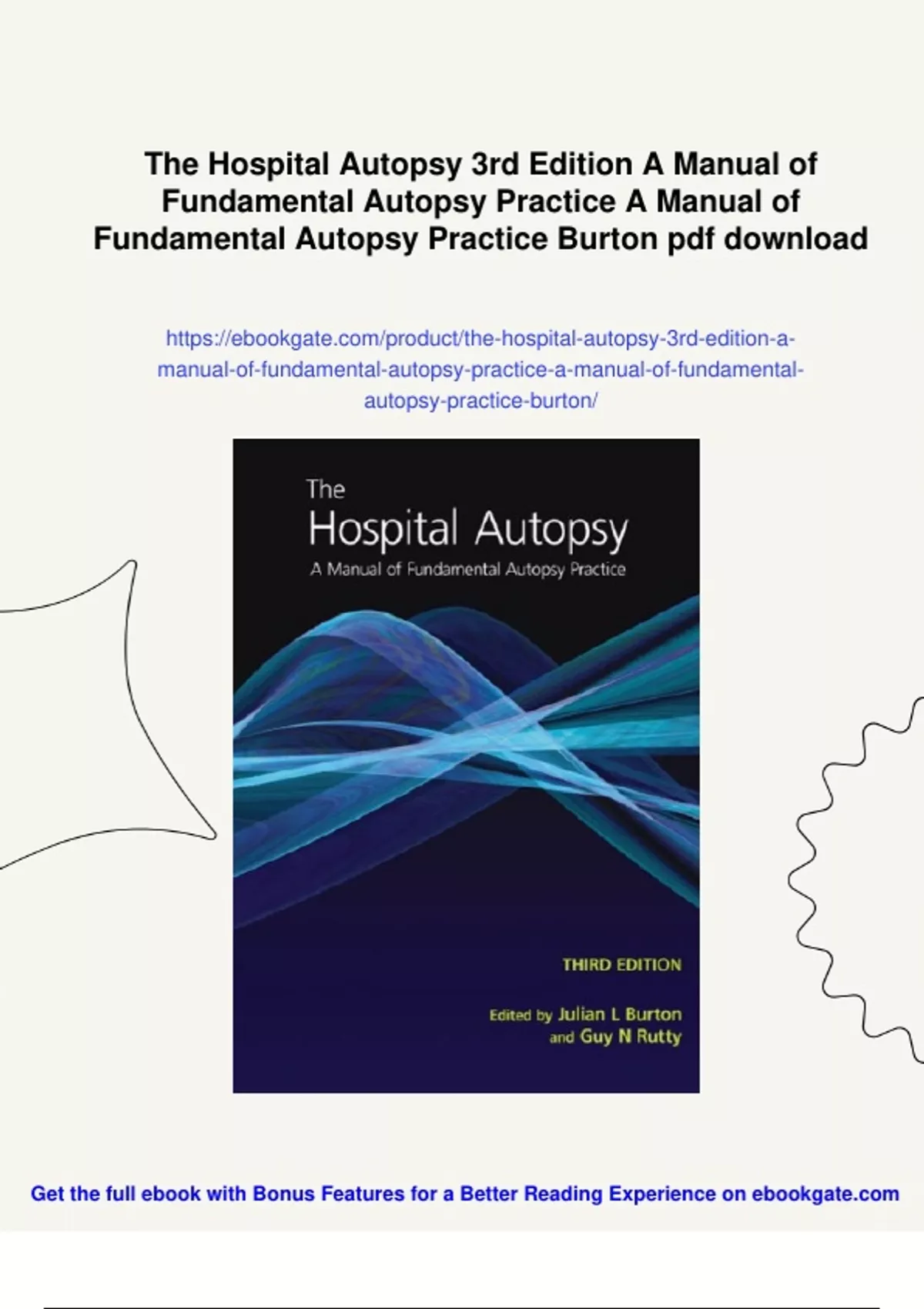 Summary The Hospital Autopsy 3rd Edition A Manual of Fundamental Autopsy Practice A Manual of ...