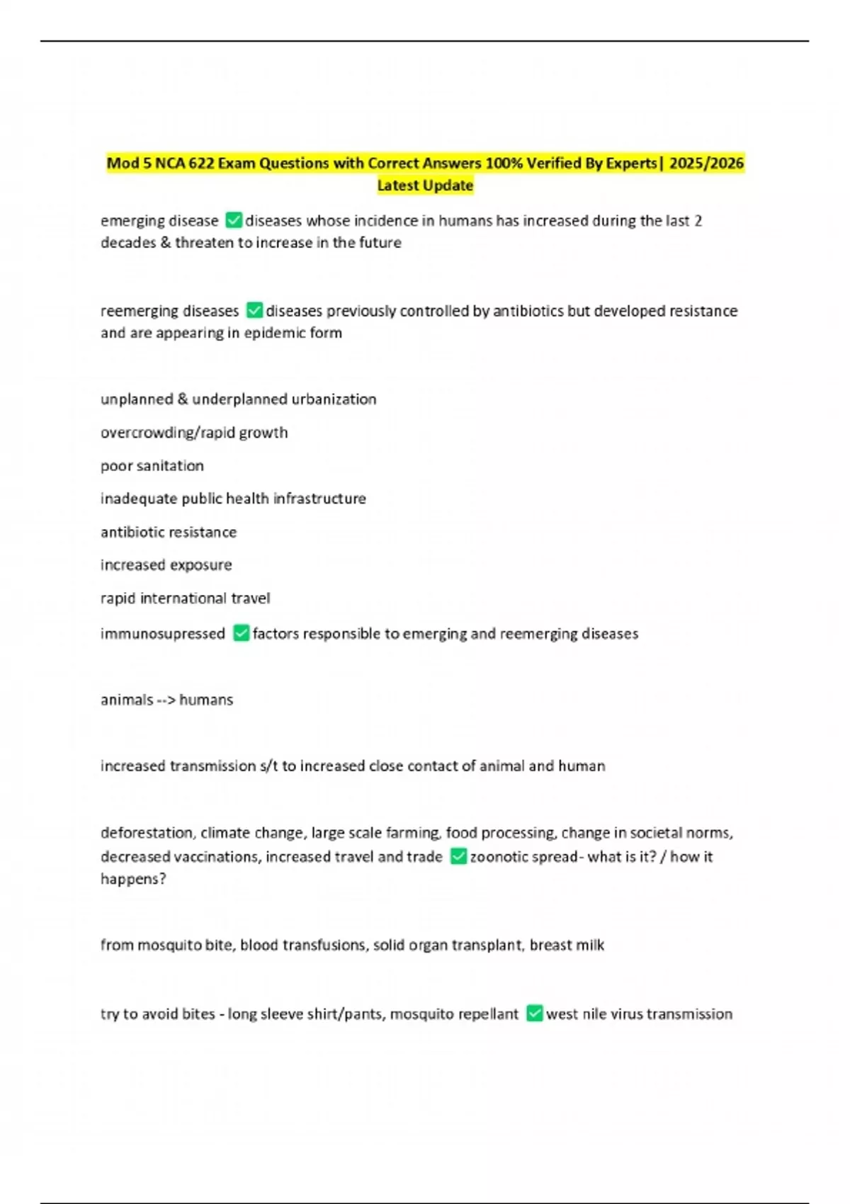 Mod 5 NCA 622 Exam Questions with Correct Answers 100% Verified By ...