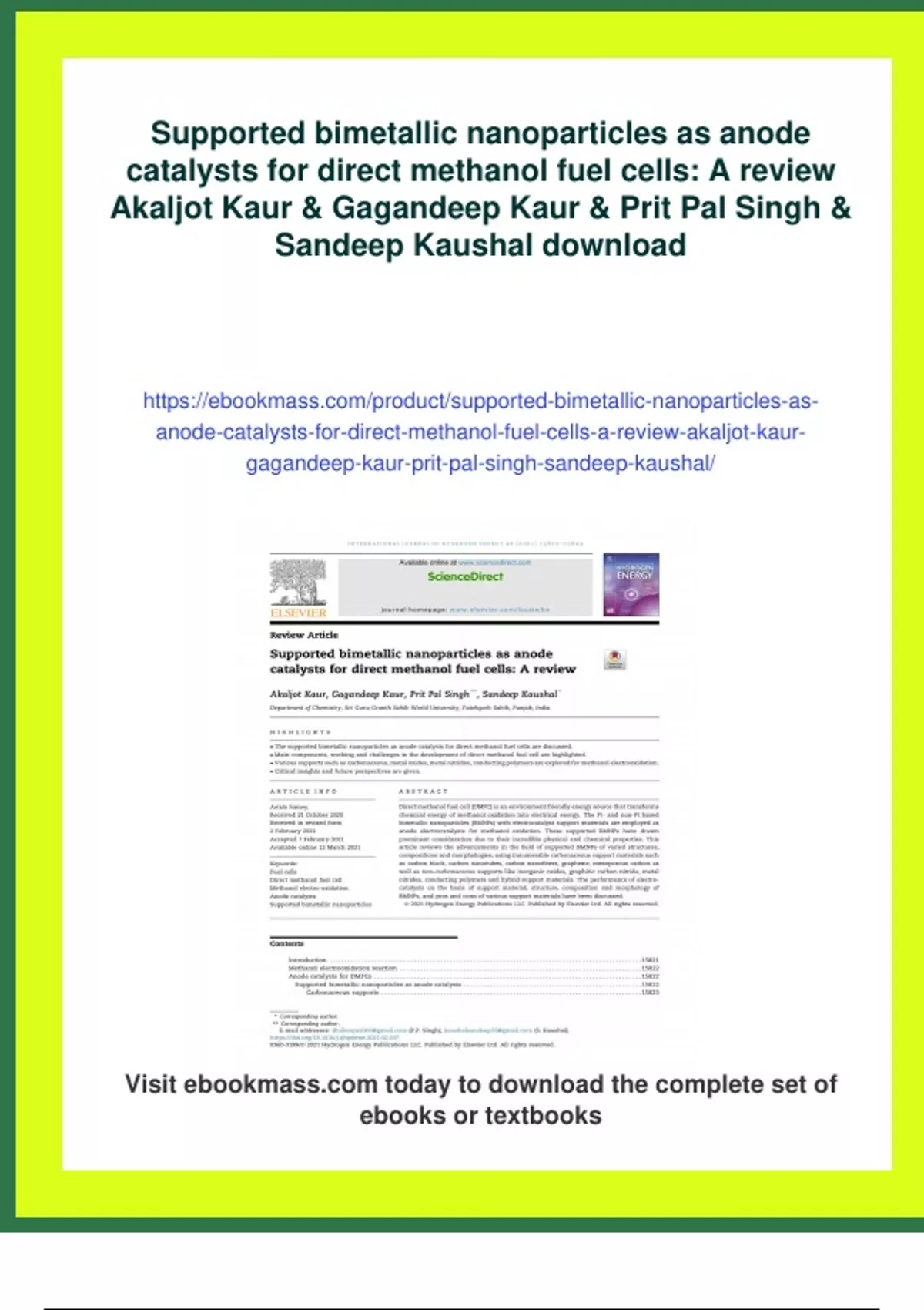 Summary Supported bimetallic nanoparticles as anode catalysts for ...