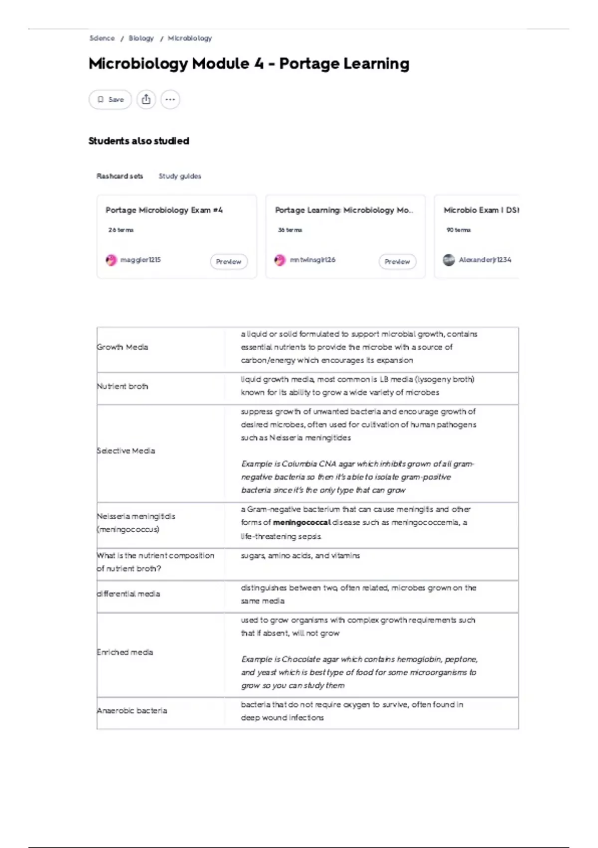 Microbiology Module 4 - Portage Learning Exam QUESTIONS AND ANSWERS ...