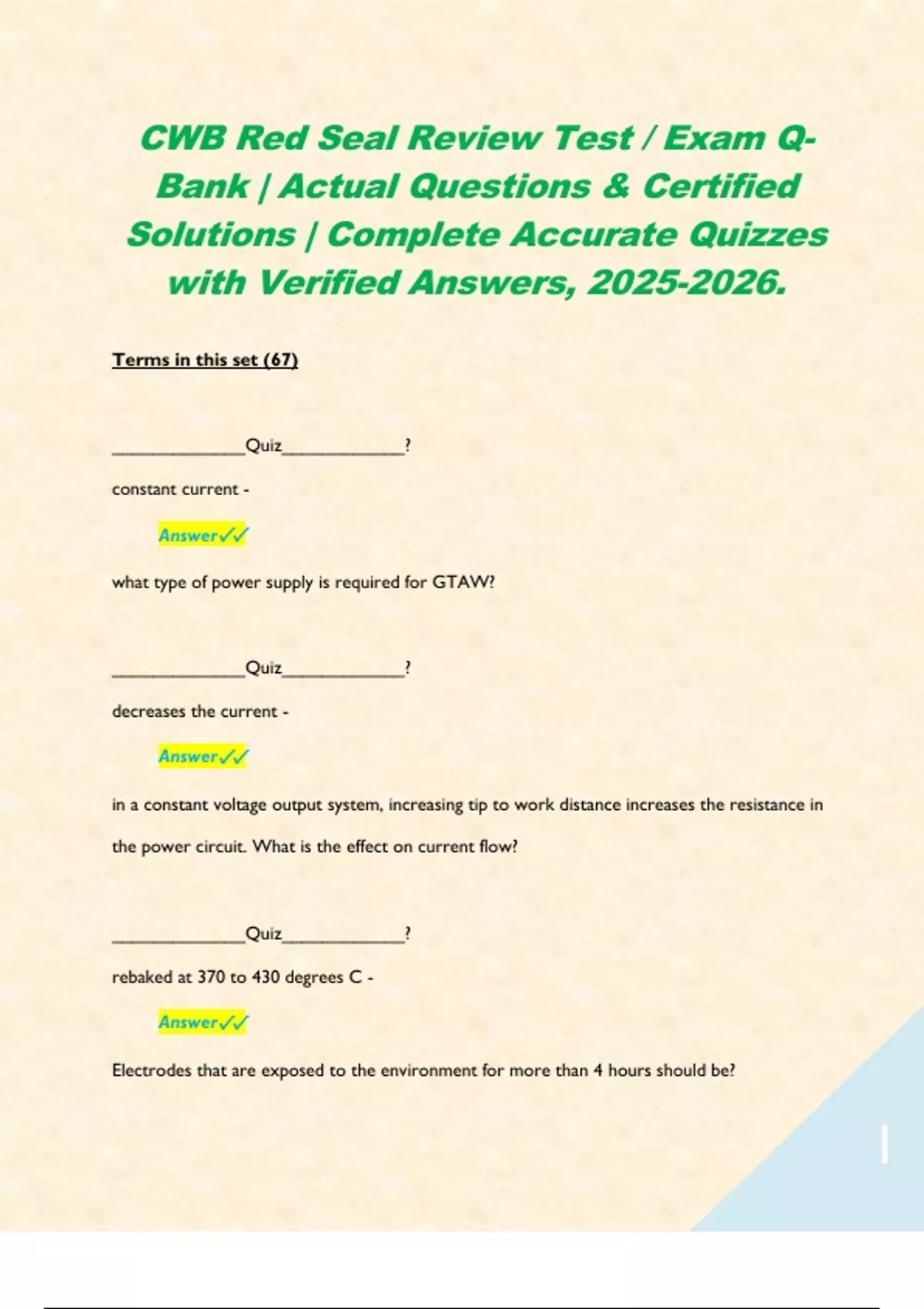 CWB Red Seal Review Test / Exam Q-Bank | Actual Questions & Certified ...