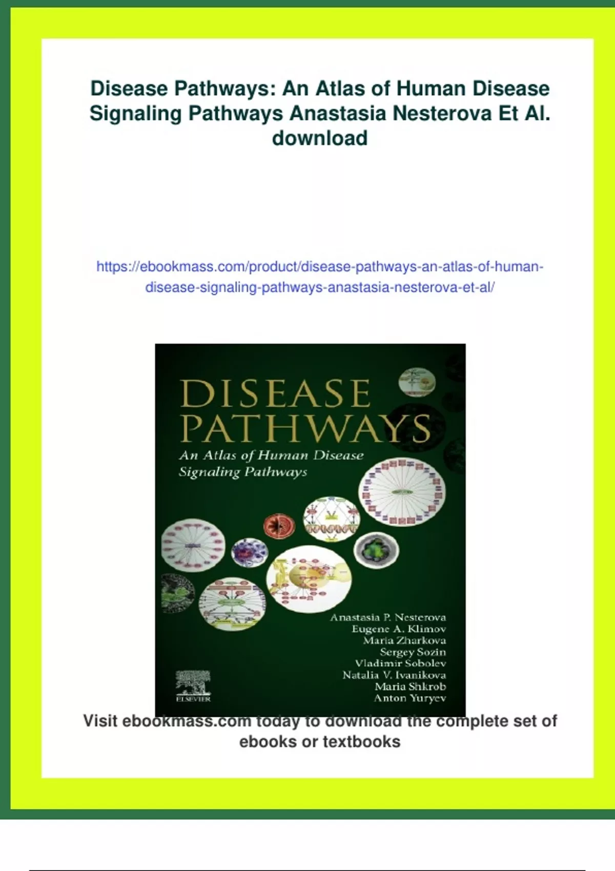 Summary Disease Pathways: An Atlas of Human Disease Signaling Pathways ...