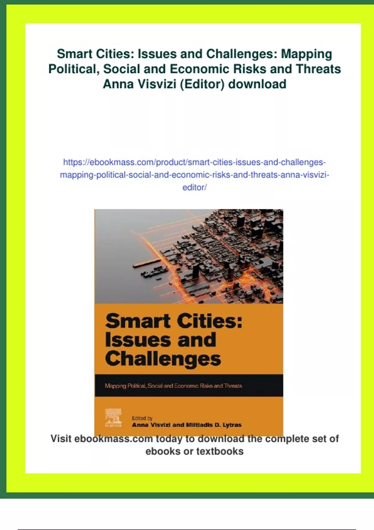 Summary Smart Cities: Issues and Challenges: Mapping Political, Social ...