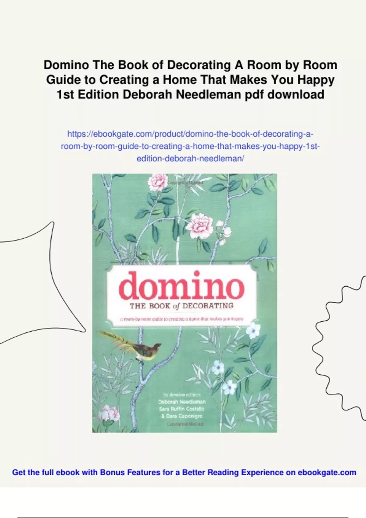 Summary Domino The Book of Decorating A Room by Room Guide to Creating ...