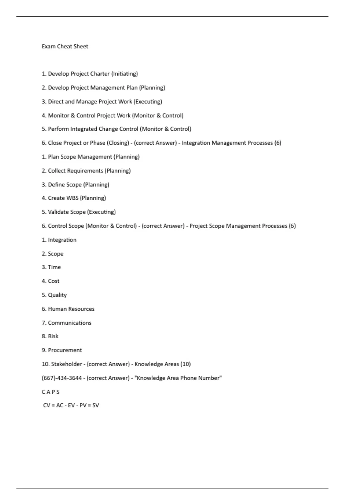 Exam Cheat Sheet - Boat license - Stuvia US