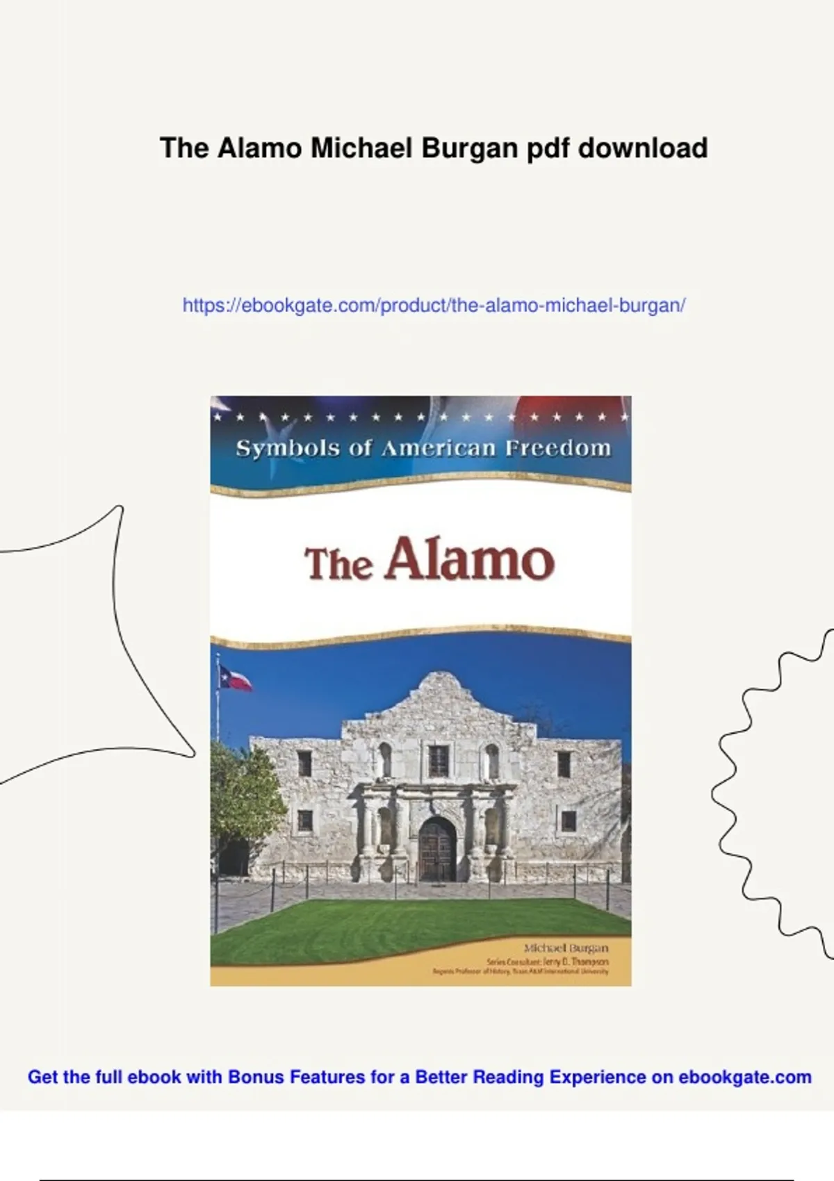 Summary The Alamo Michael Burgan - Digital Download - Ebookname - Stuvia US