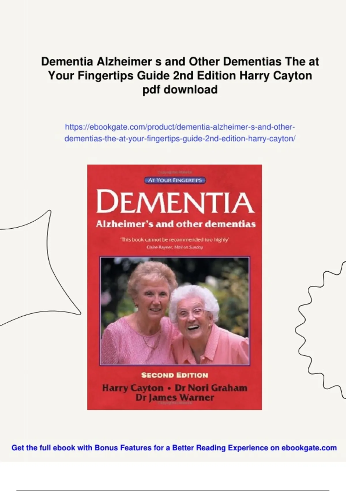 Summary Dementia Alzheimer s and Other Dementias The at Your Fingertips ...