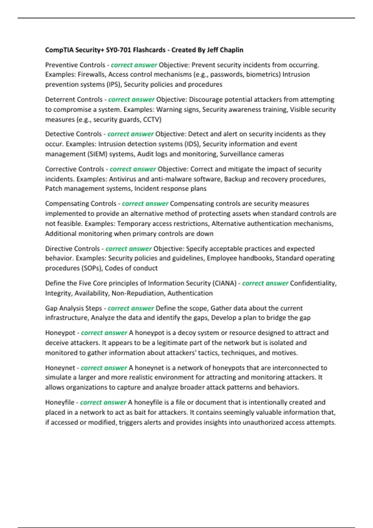 CompTIA Security+ SY0-701 – Flashcards by Jeff Chaplin – Complete Exam ...