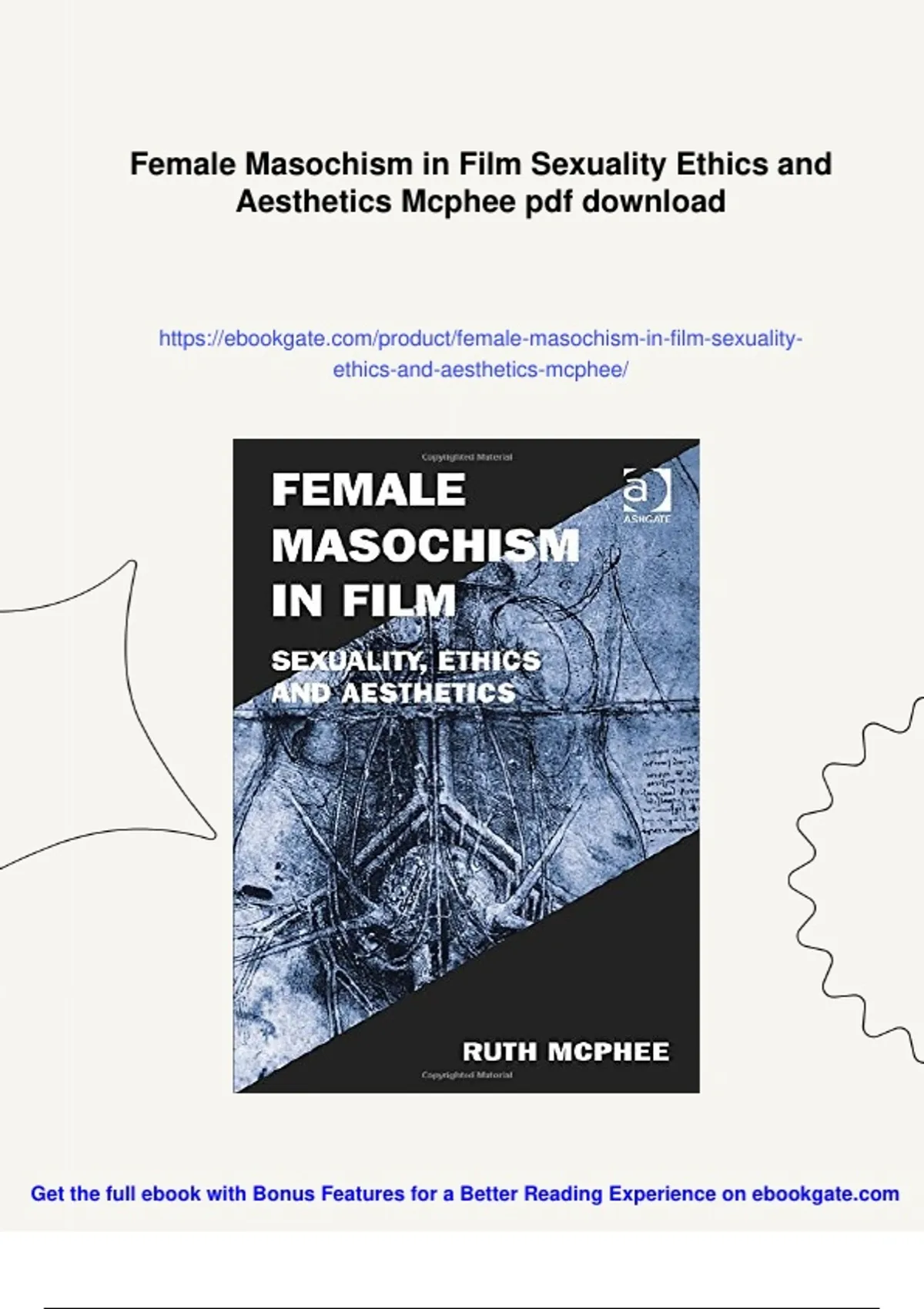 Summary Female Masochism in Film Sexuality Ethics and Aesthetics Mcphee ...