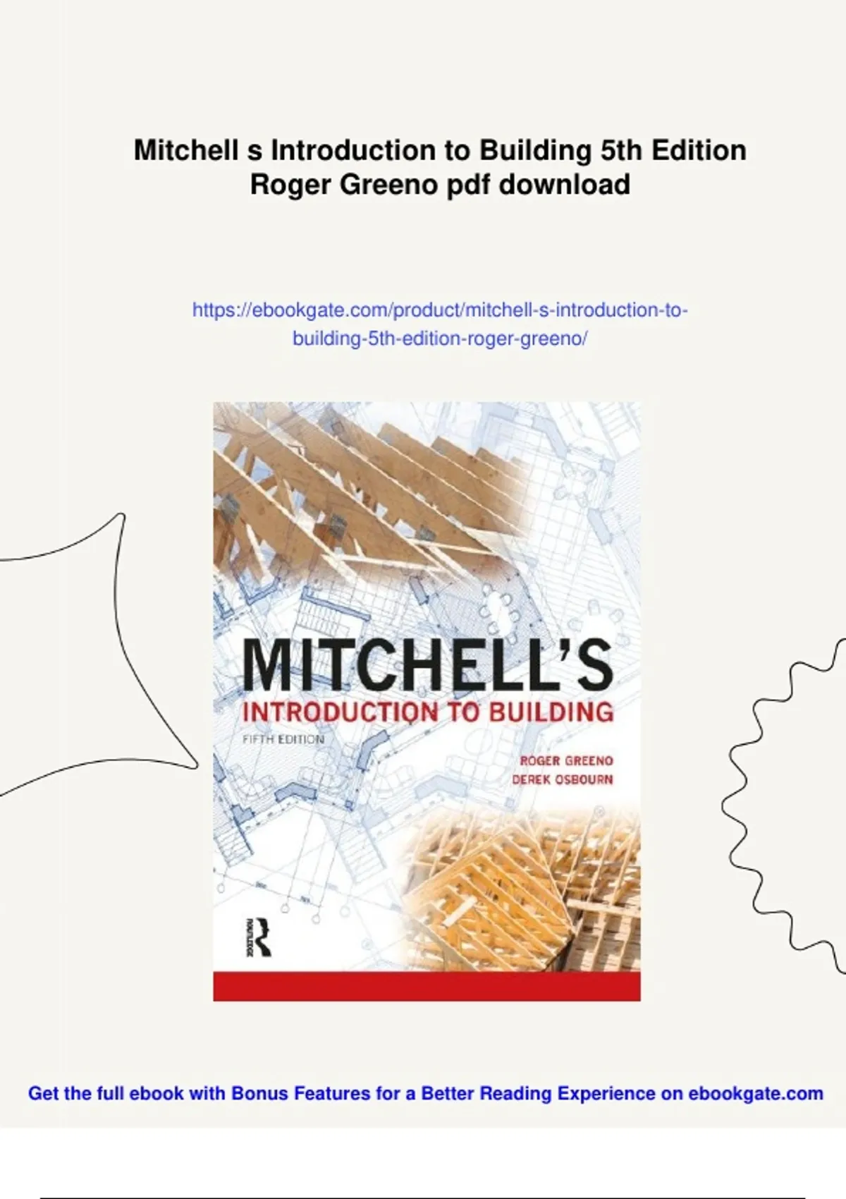 Summary Mitchell s Introduction to Building 5th Edition Roger Greeno ...