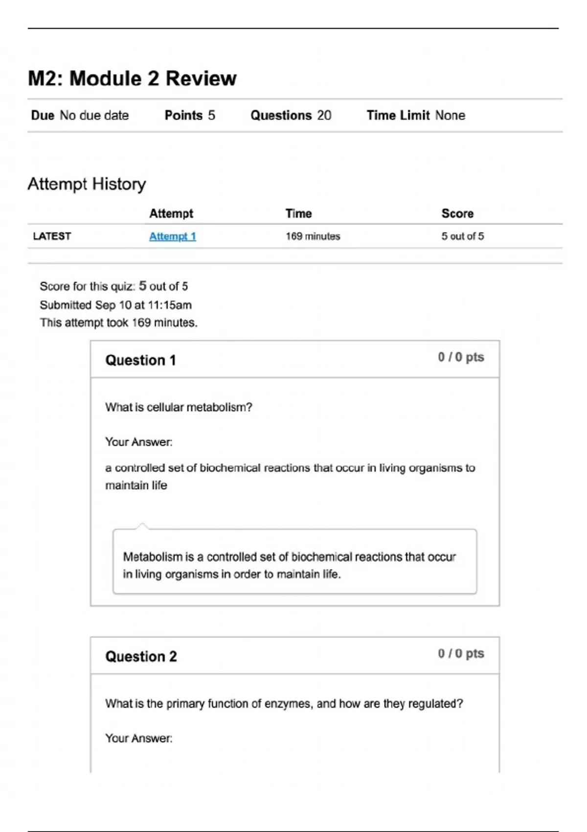 BIOD 171 Module 2 Portage Learning Questions And Answers With Verified ...