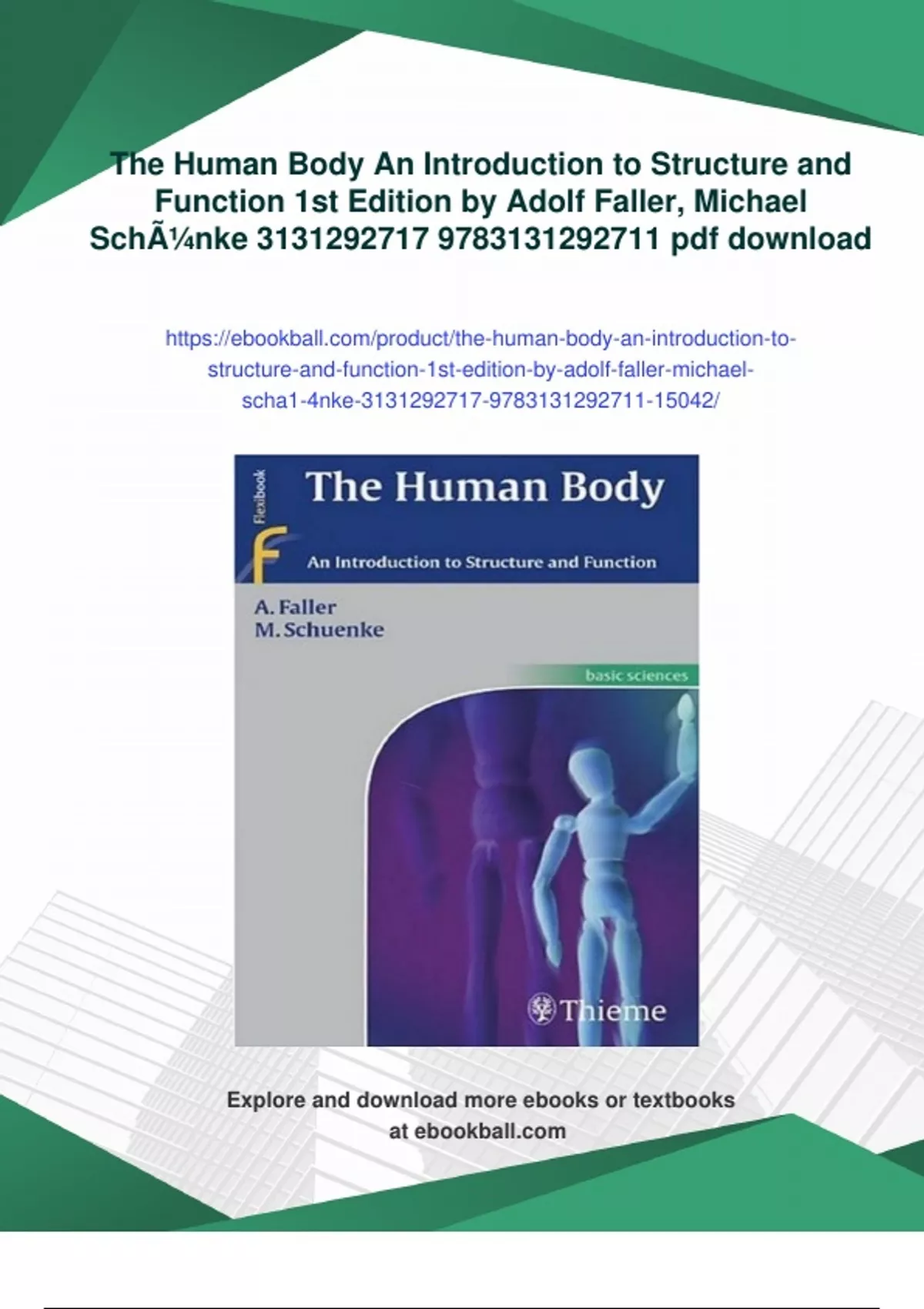 Summary The Human Body An Introduction to Structure and Function 1st ...