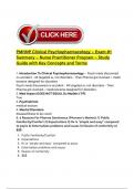 PMHNP Clinical Psychopharmacology – Exam #1 Summary – Nurse ...