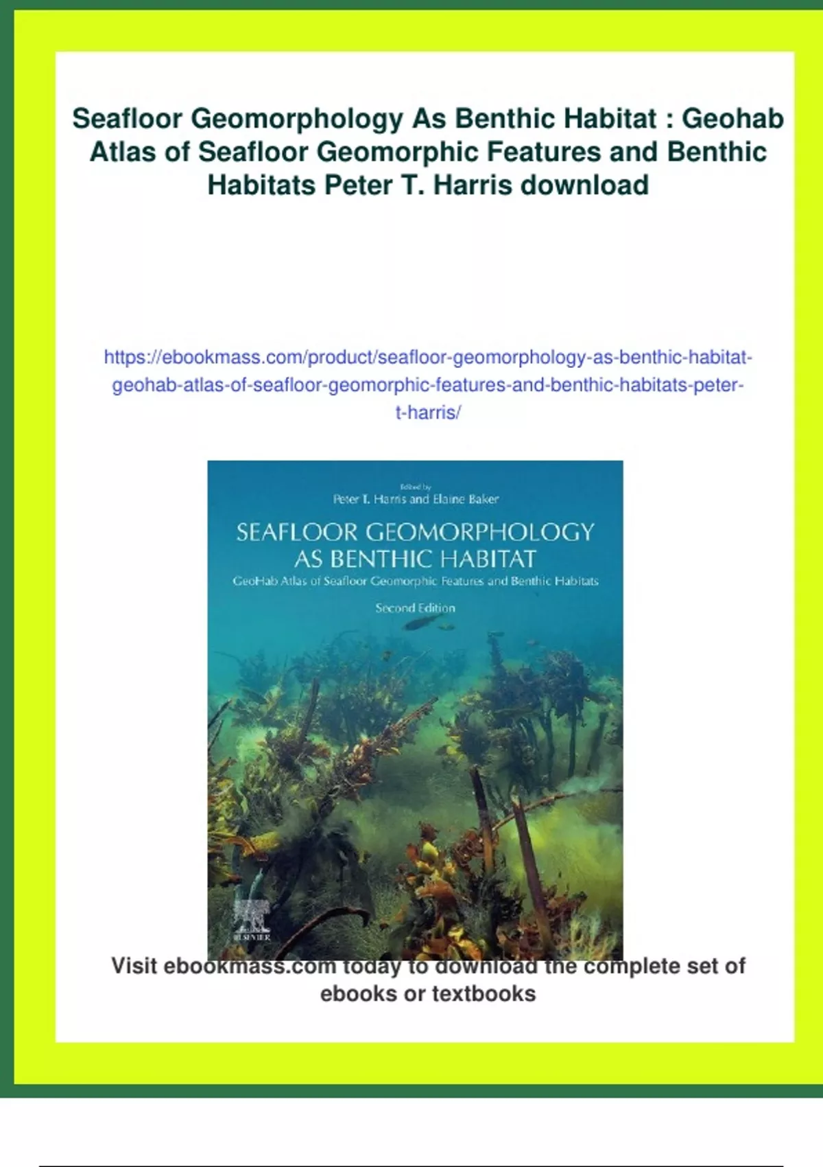 Summary Seafloor Geomorphology As Benthic Habitat : Geohab Atlas of ...
