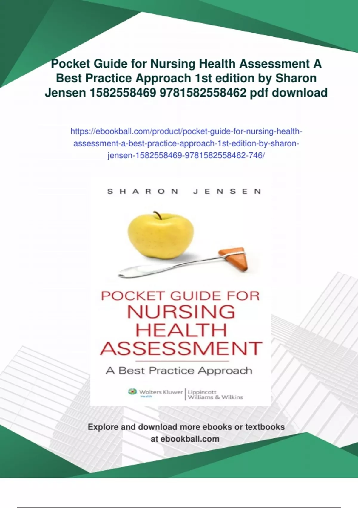 Summary Pocket Guide for Nursing Health Assessment A Best Practice ...