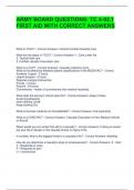 ARMY BOARD QUESTIONS TC 4-02.1 FIRST AID WITH CORRECT ANSWERS - U.S ...