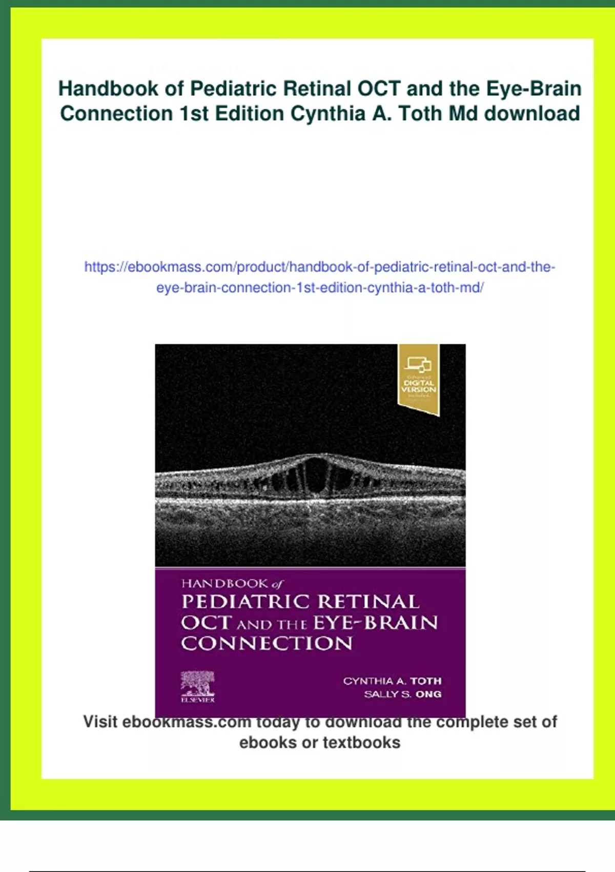 Summary Handbook of Pediatric Retinal OCT and the Eye-Brain Connection ...