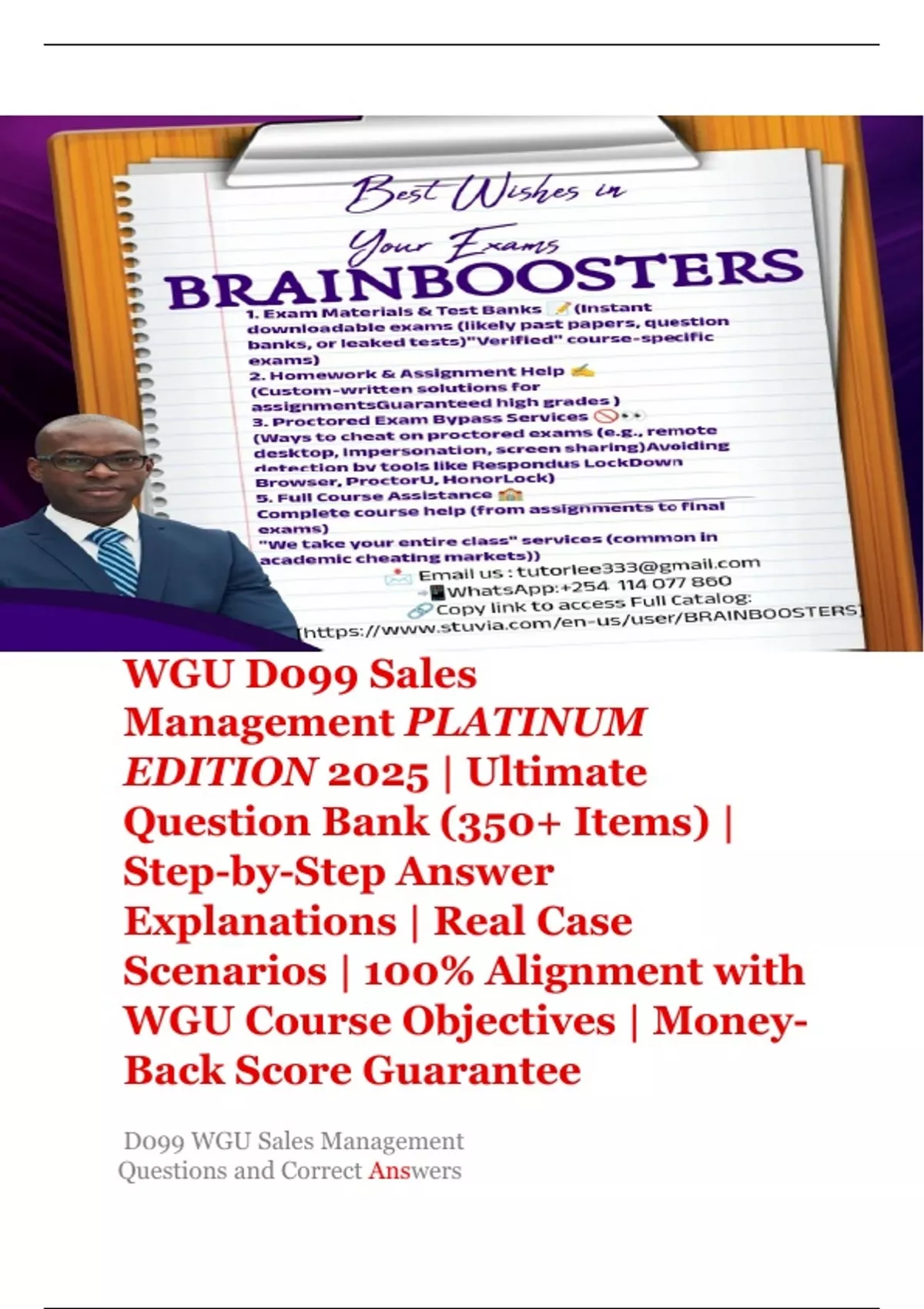 WGU D099 Sales Management PLATINUM EDITION 2025 | Ultimate Question ...