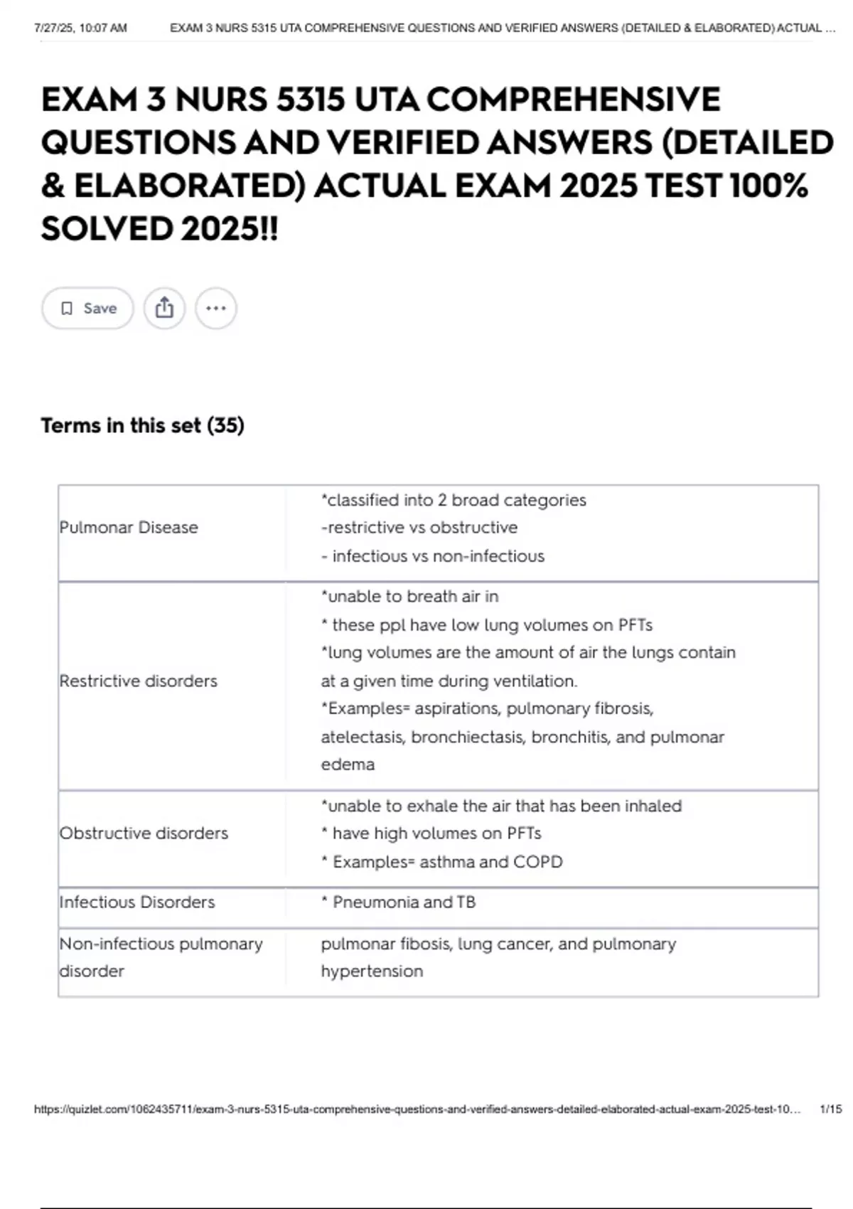 EXAM 3 NURS 5315 UTA COMPREHENSIVE QUESTIONS AND VERIFIED ANSWERS ...