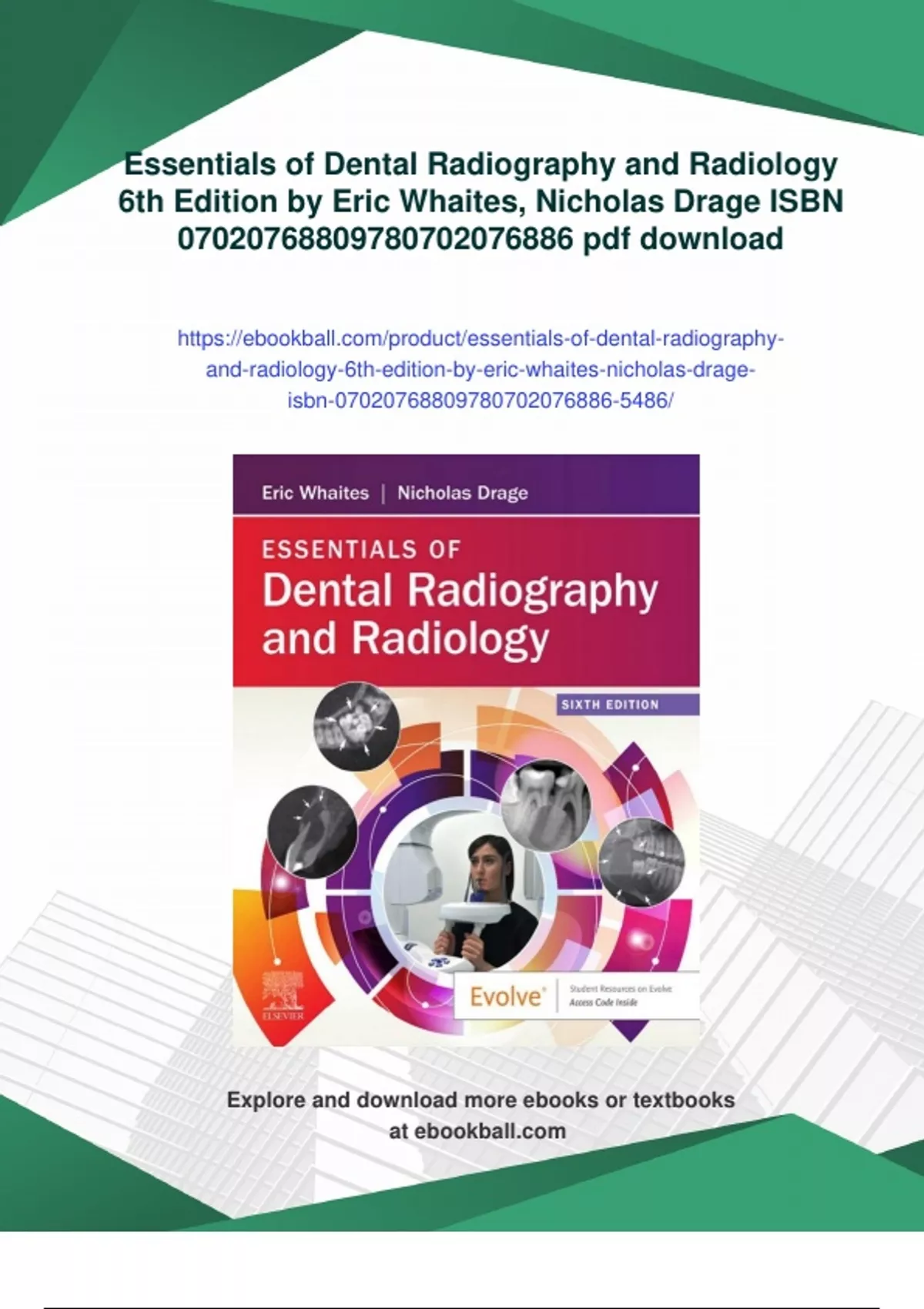 Summary Essentials of Dental Radiography and Radiology 6th Edition by ...