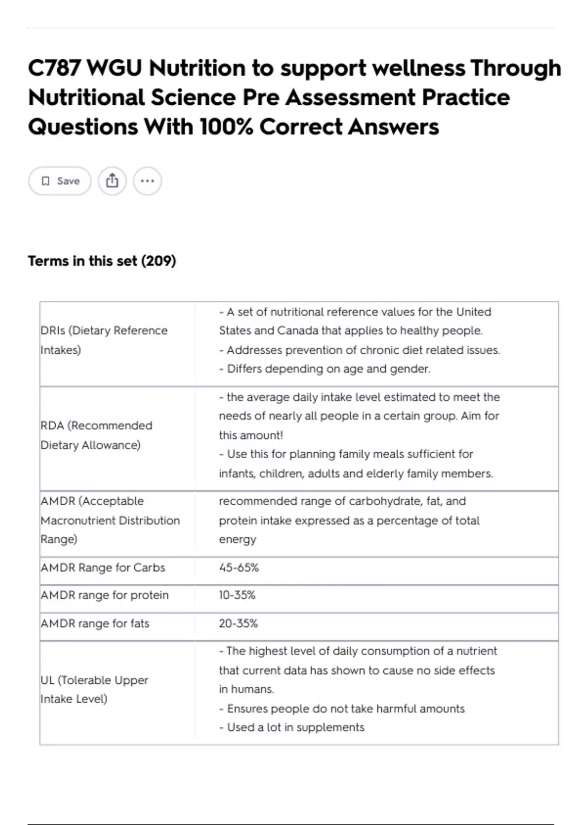 C787 WGU Nutrition to support wellness Through Nutritional Science Pre ...
