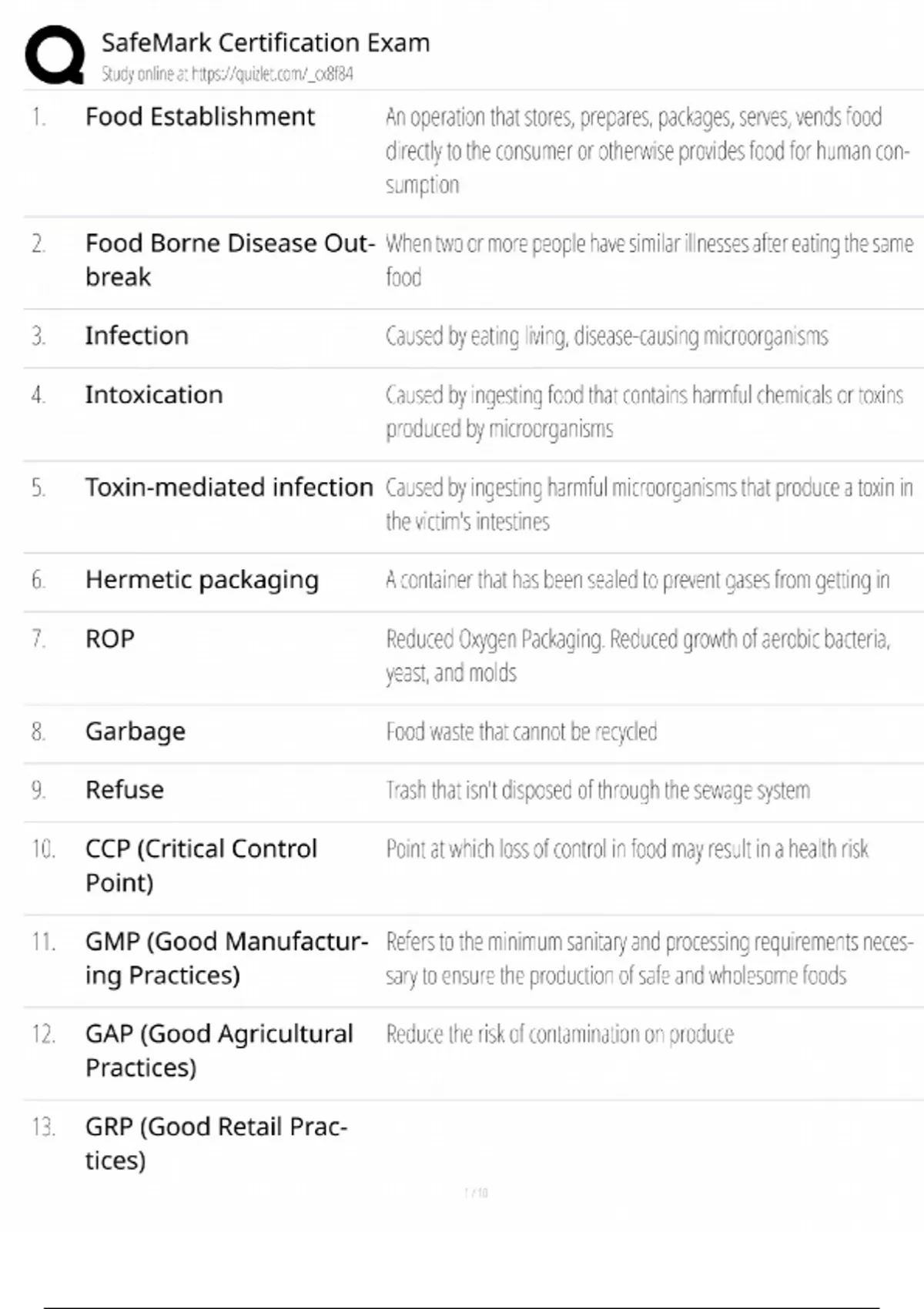 SafeMark Certification Exam | Food Safety Training for Retail ...