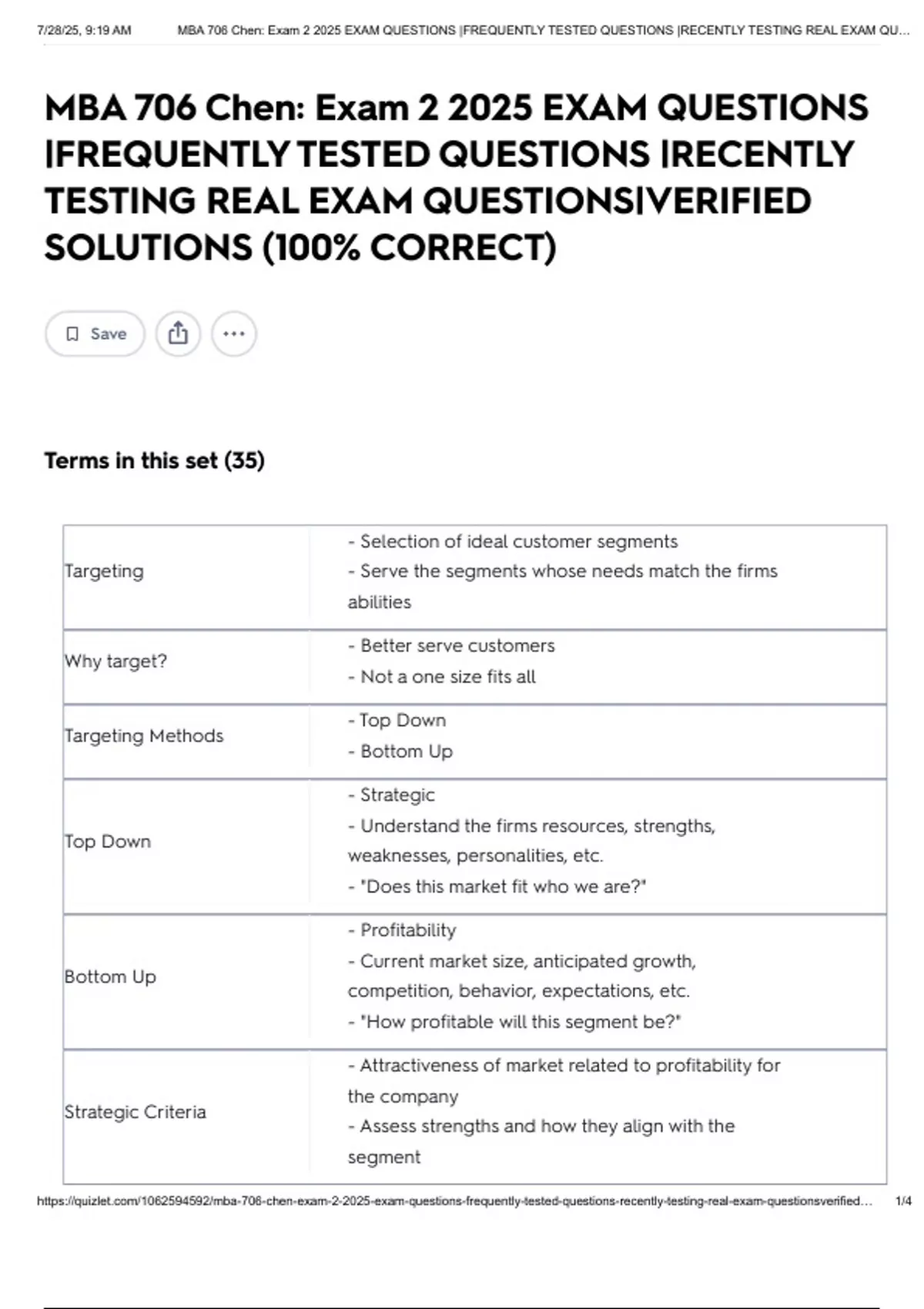 Compiled exam MBA 706 Chen - Module 3 Exam Study Guide Exam (2026) Exam ...