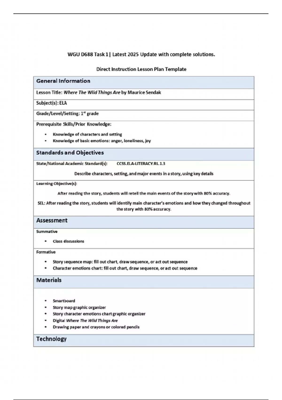WGU D688 Task 1| Latest 2025 Update with complete solutions. - D688 ...