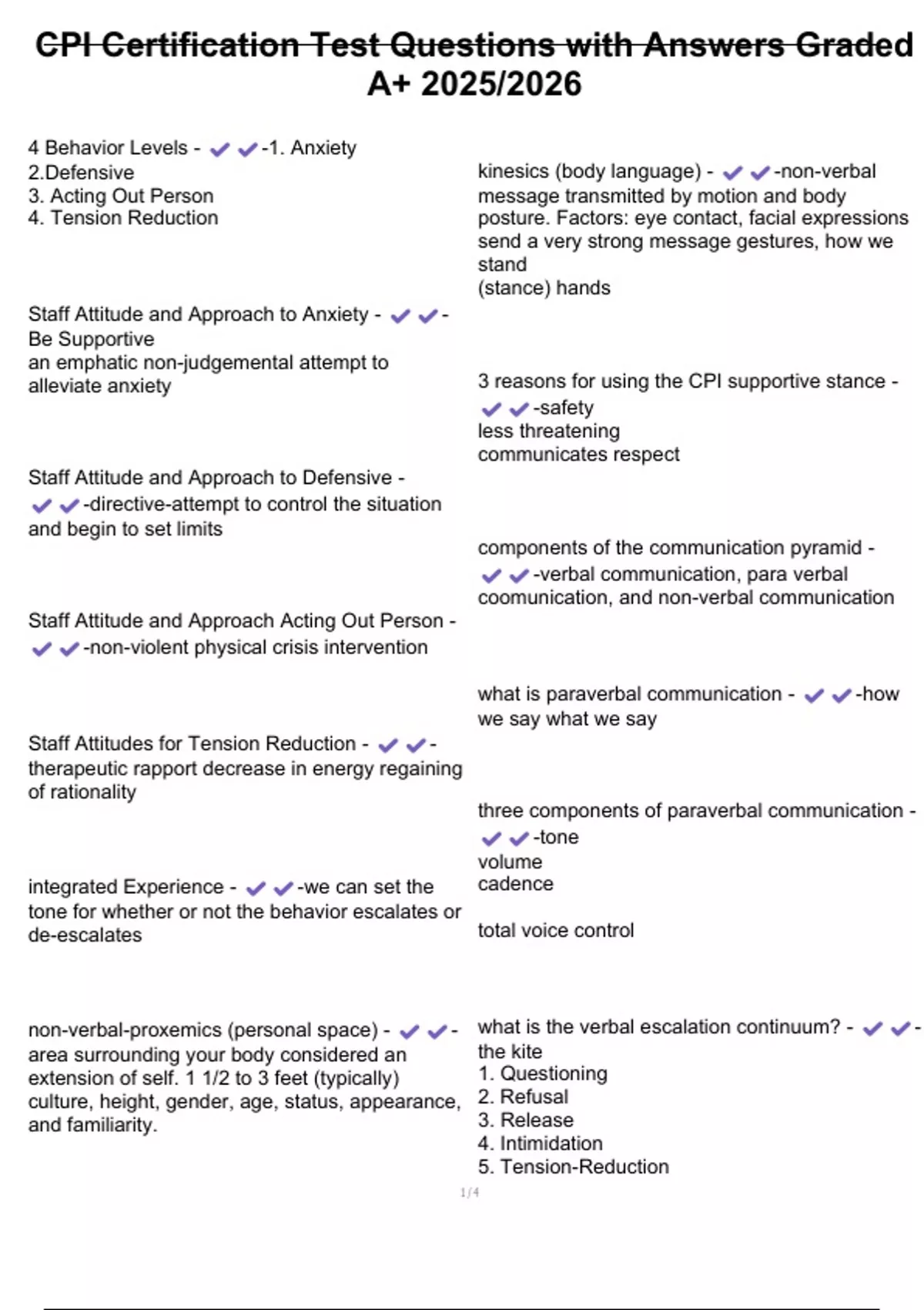 Cpi Certification Test Questions With Answers Graded A 2025 2026 Cpi