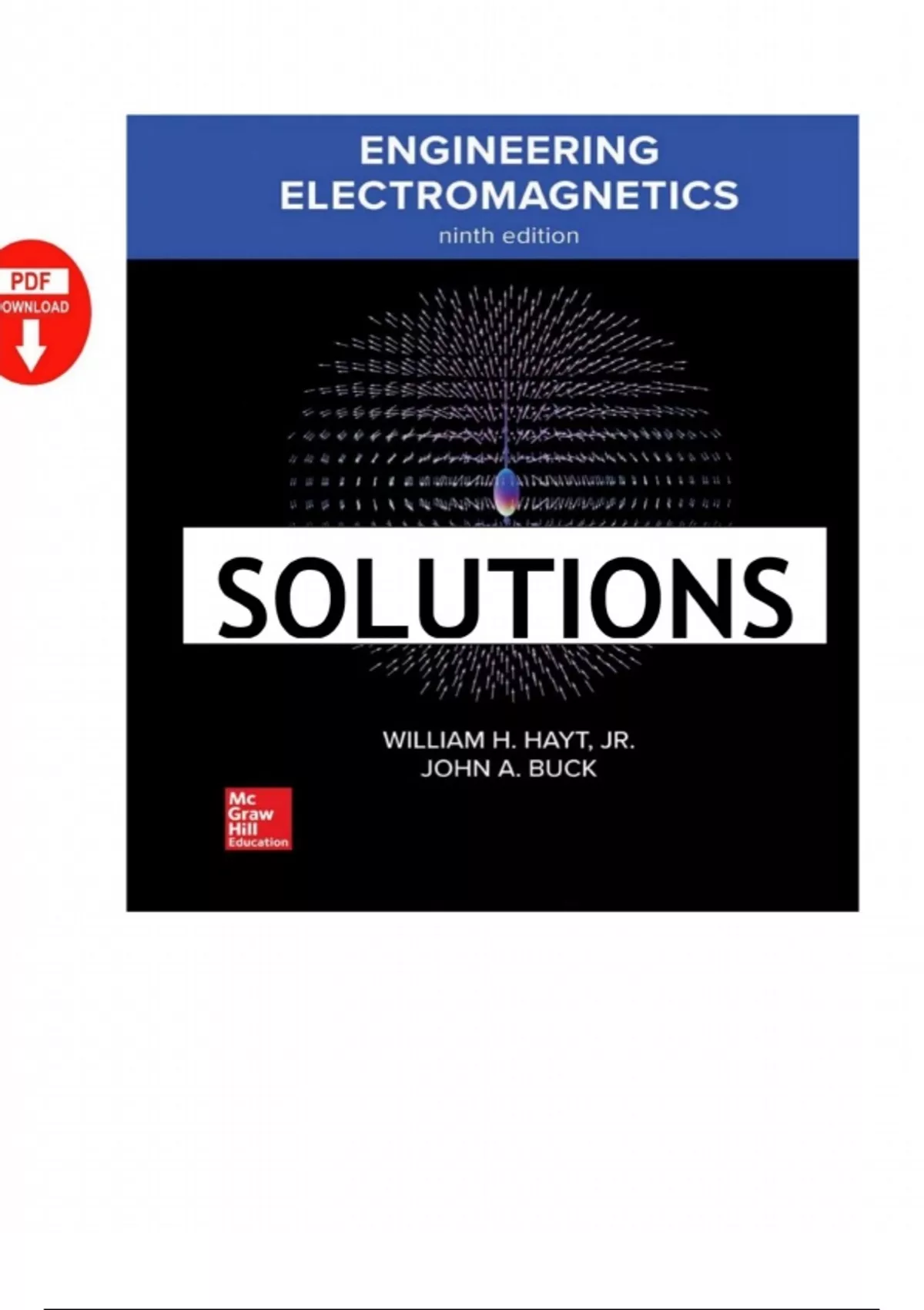 Solutions Manual – Engineering Electromagnetics 9th Edition by Hayt & Buck – Complete Answers ...